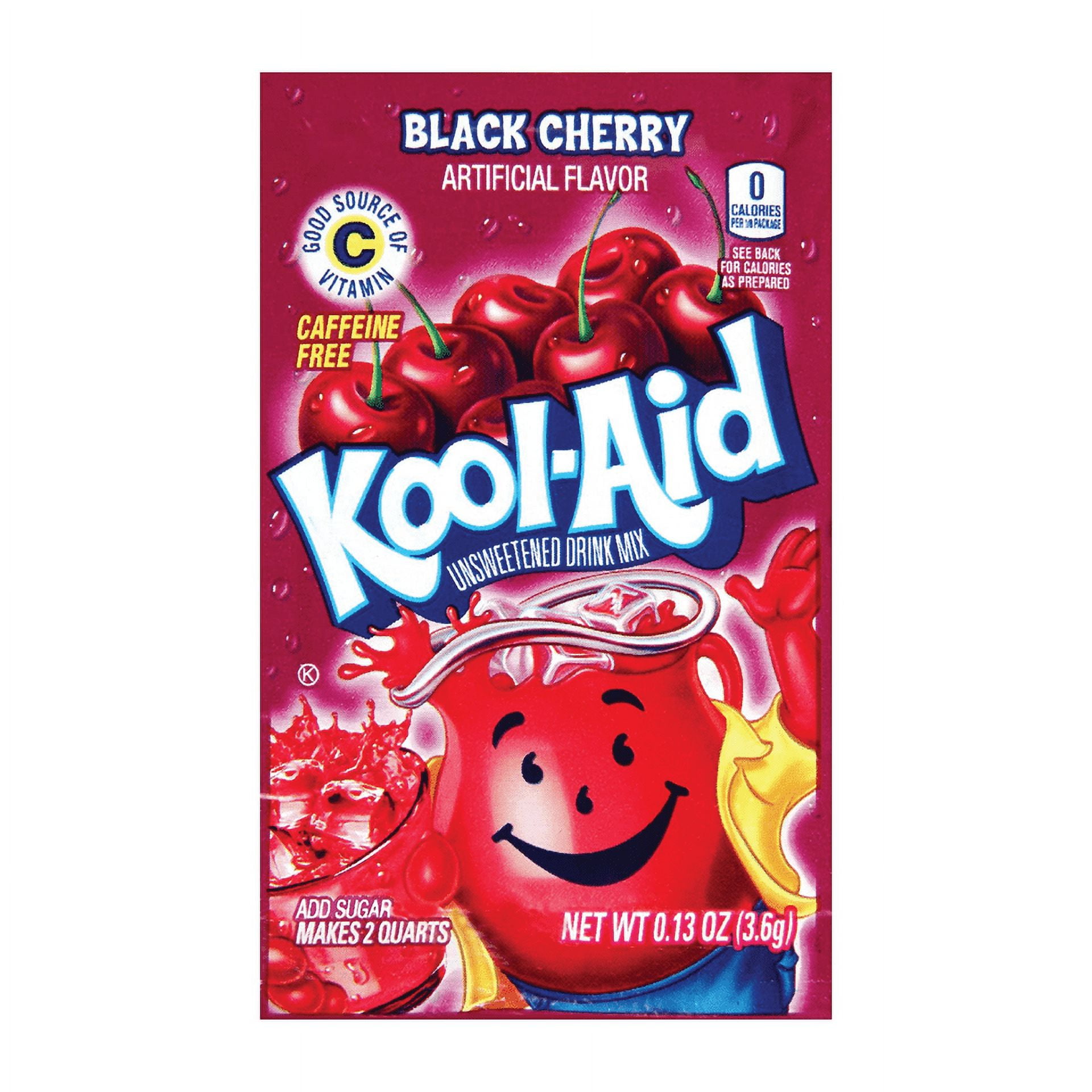 Kool-Aid Variety Flavor Caffeine Free Soft Drink Mix | Black Cherry 12 ...
