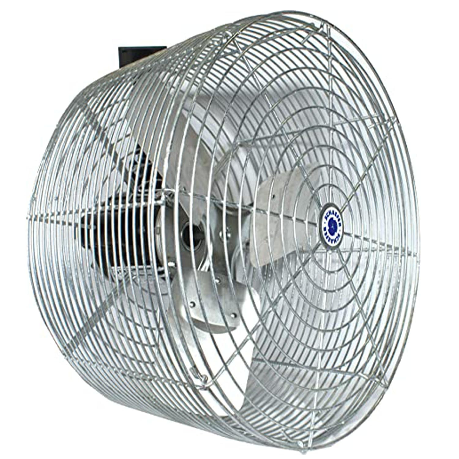 -Kool Air Circulator Fan W/Button Control, Ceiling Wall Mount Greenhouse Fan & Steel Guards ...