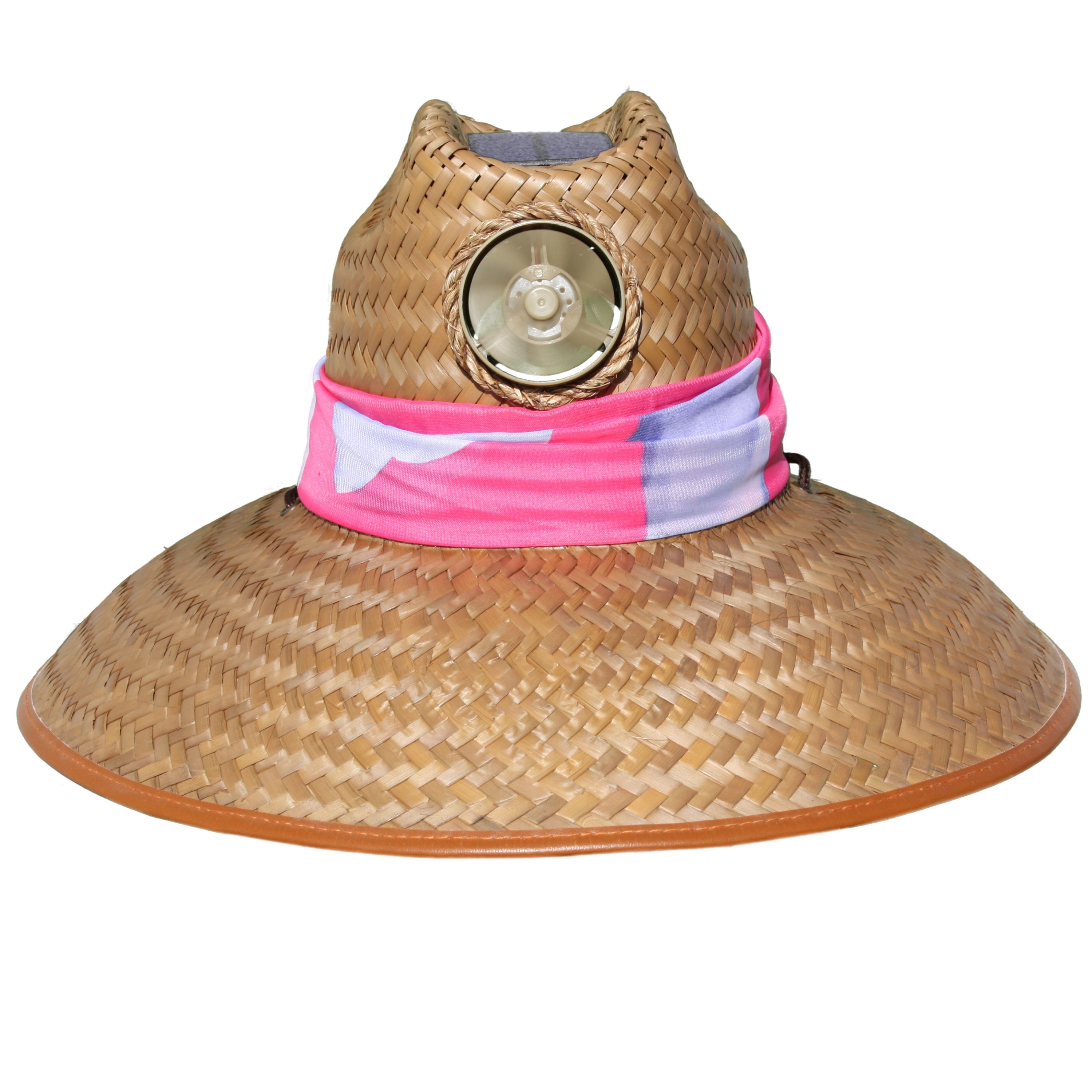 Kool Breeze Solar Cooling Straw Hat - Lady's Thurman w. Starter Scarf ...