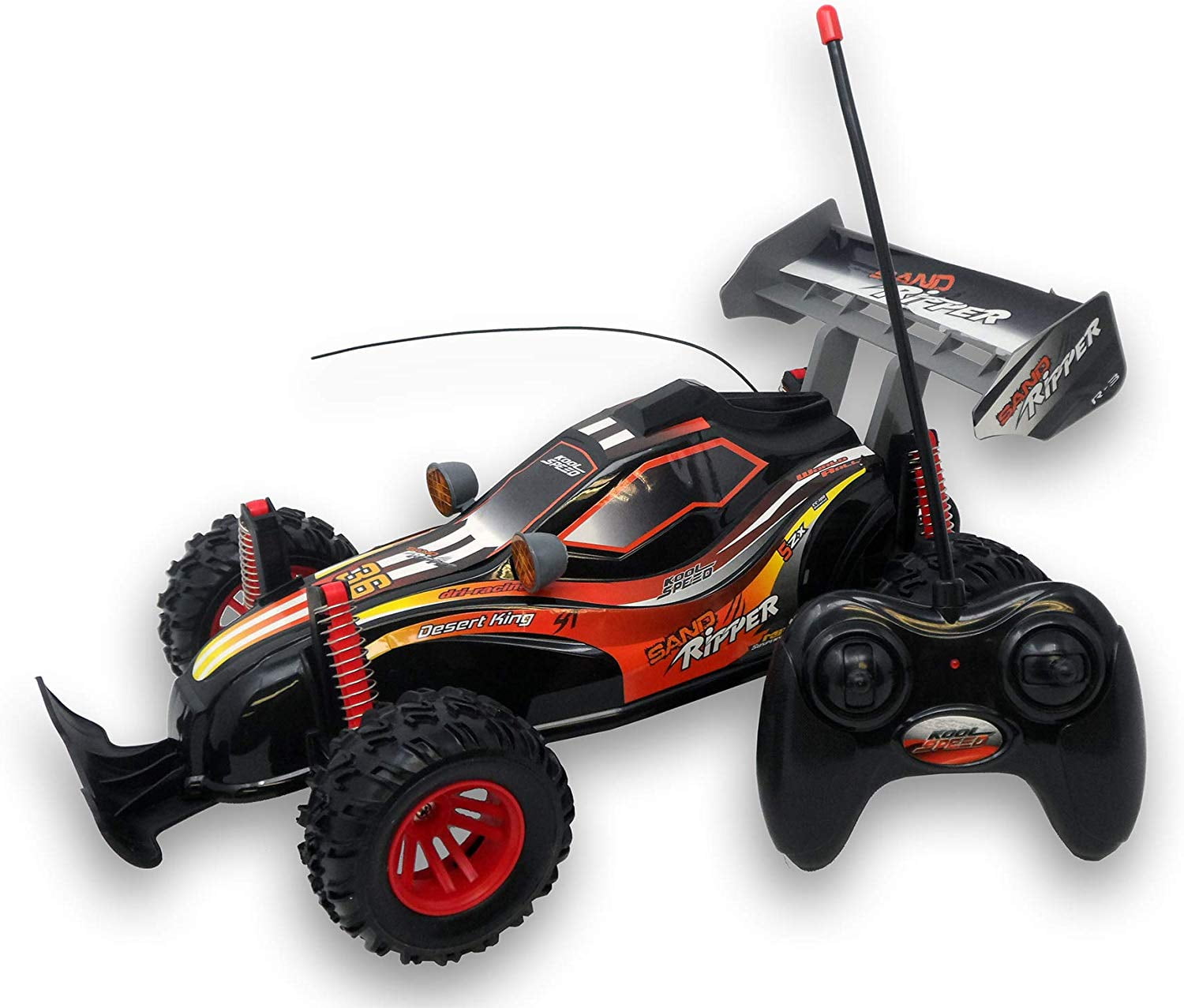 Sand Ripper Rally Car - High-Speed Outdoor RC, 6XAA 1.5V, For 5+, Hobby ...