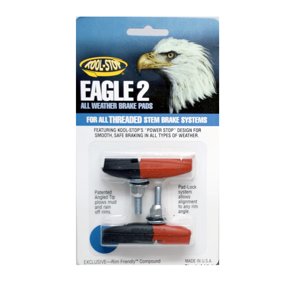 Kool Stop Eagle II All Weather Threaded Post Brake Pads Salmon Compound ...