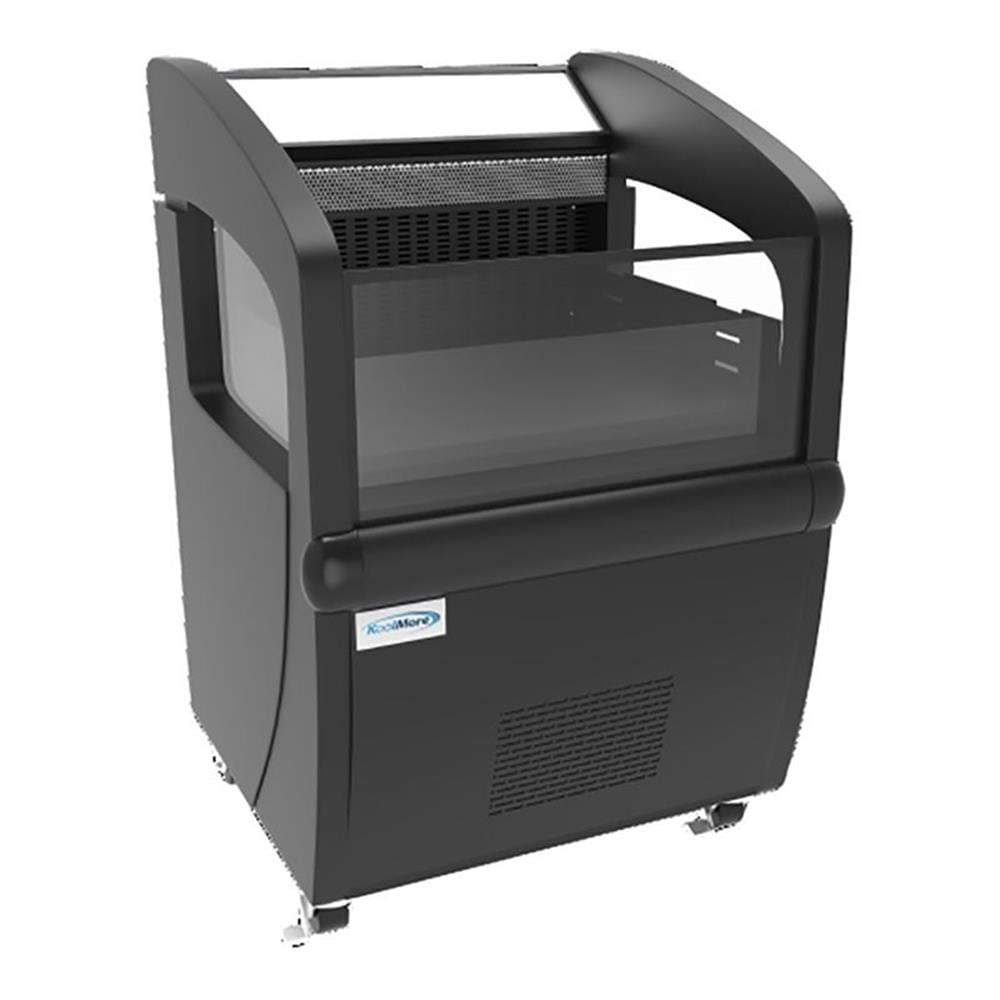 Koolmore Open-Air Merchandiser Metal Grab and Go Refrigerator in Black ...