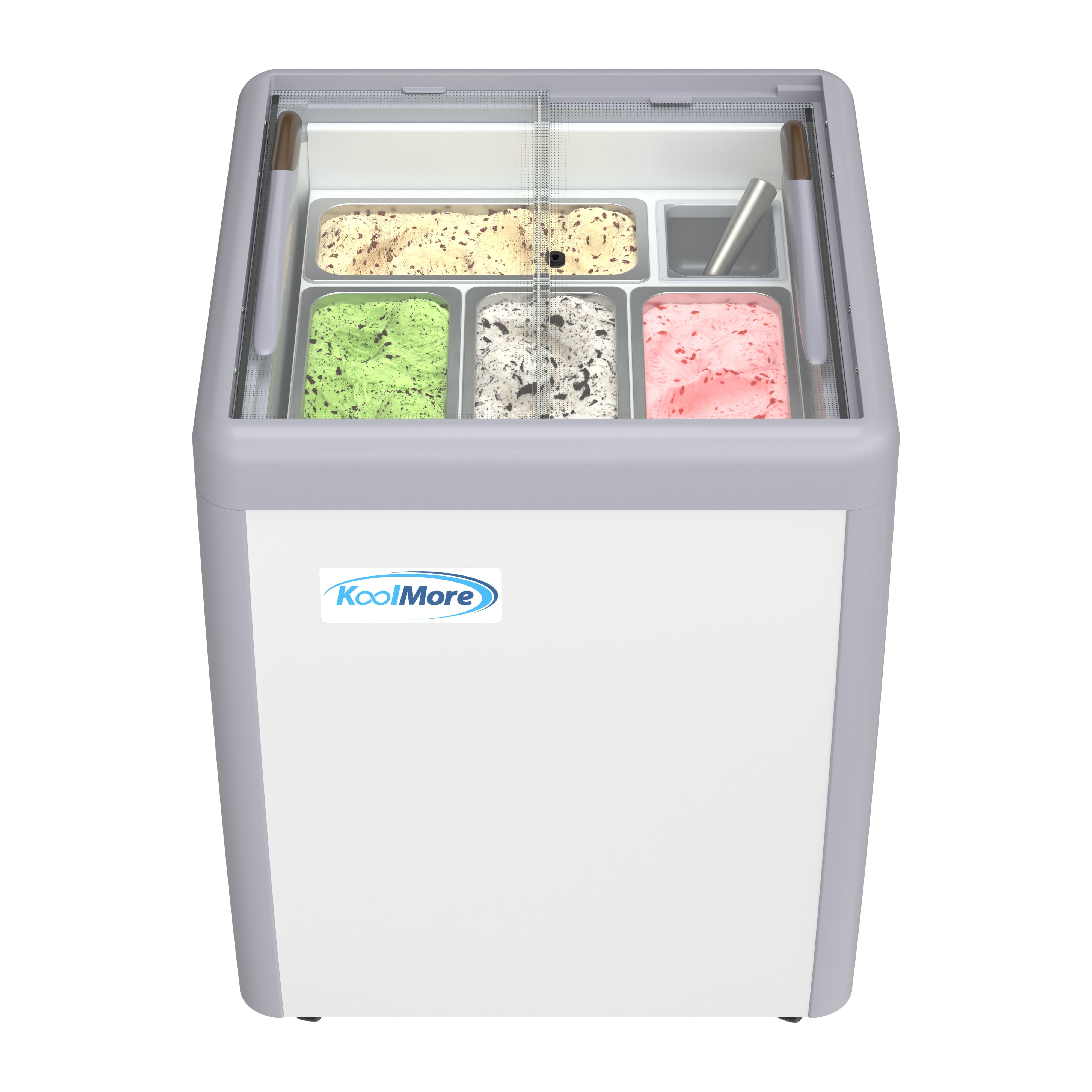 KoolMore KM-GDC-26SD 26 in. 5-Pan Gelato Dipping Cabinet Display ...