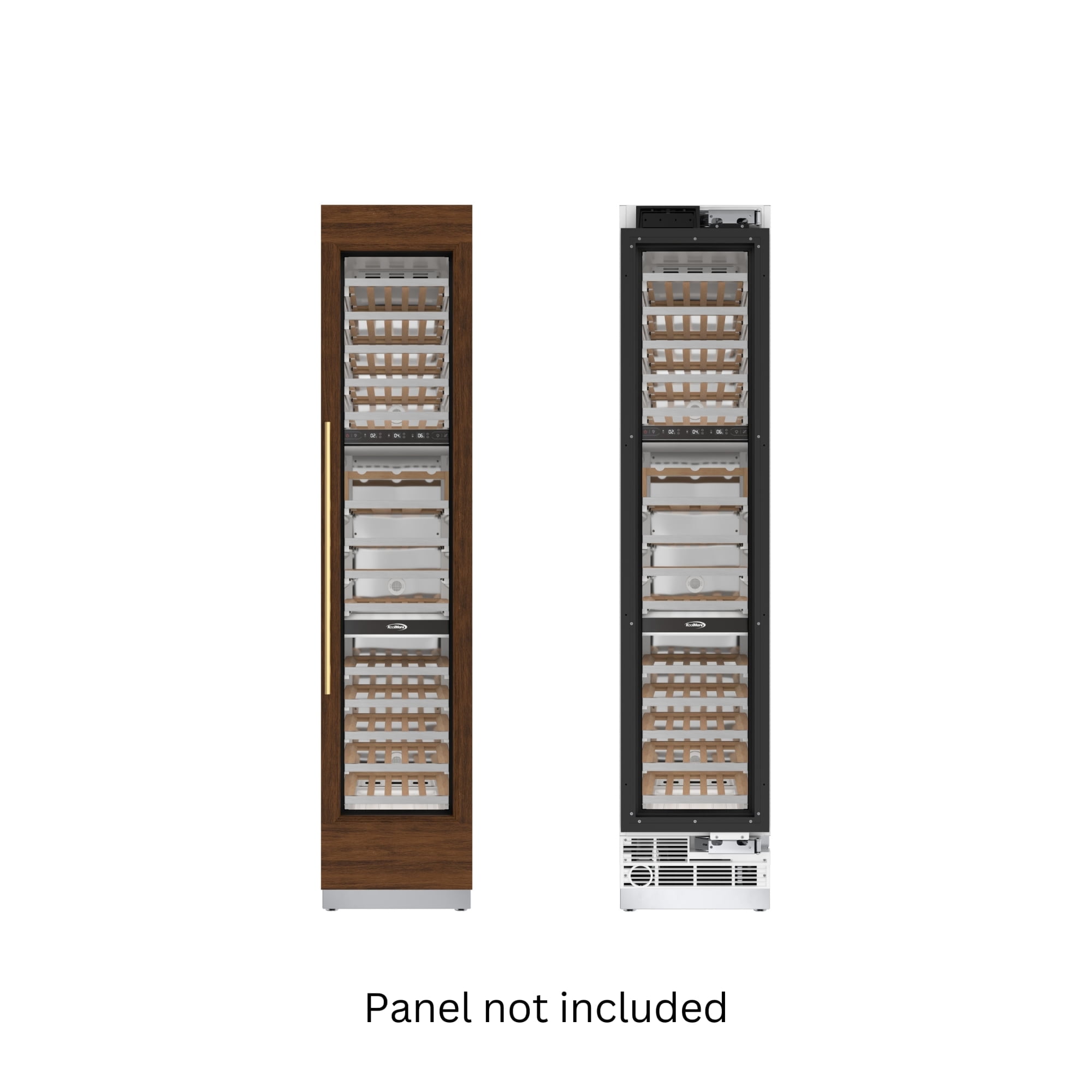 KoolMore Reserve 18 in. 68-Bottle Panel Ready Premium Column Wine ...