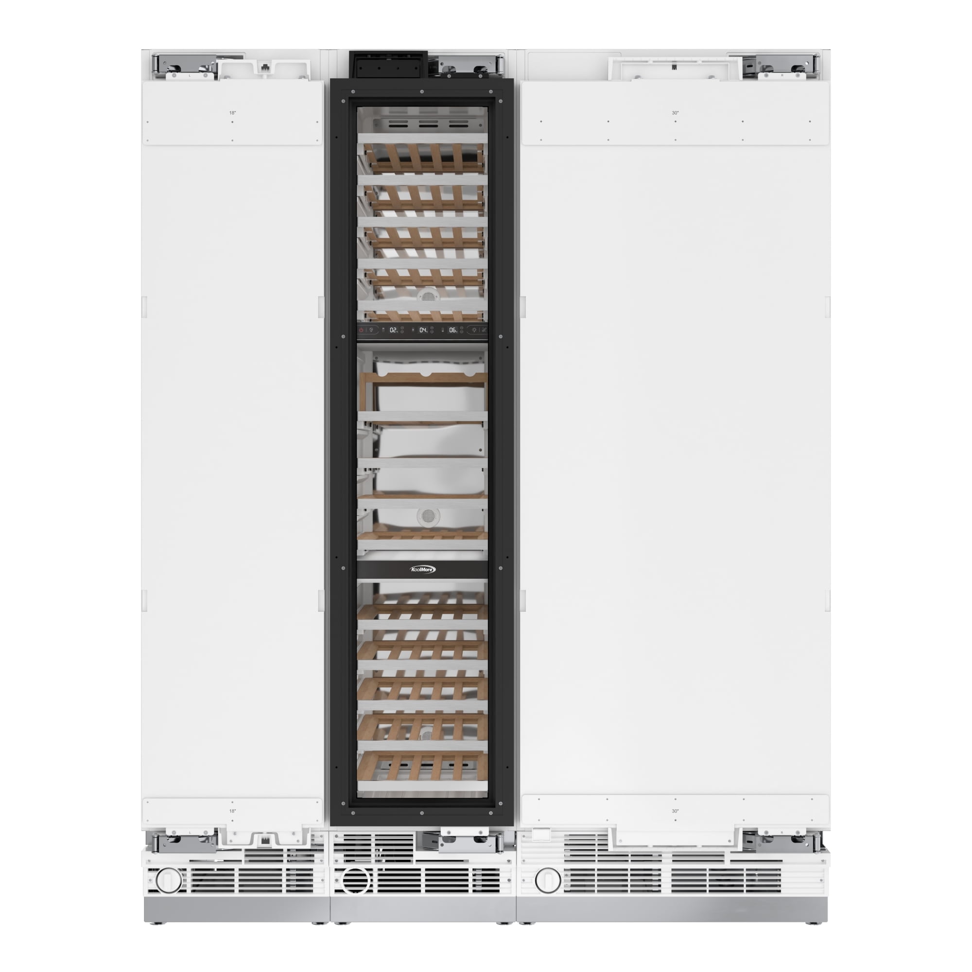 KoolMore Reserve Panel Ready 30 in. Column Refrigerator with 18 in ...