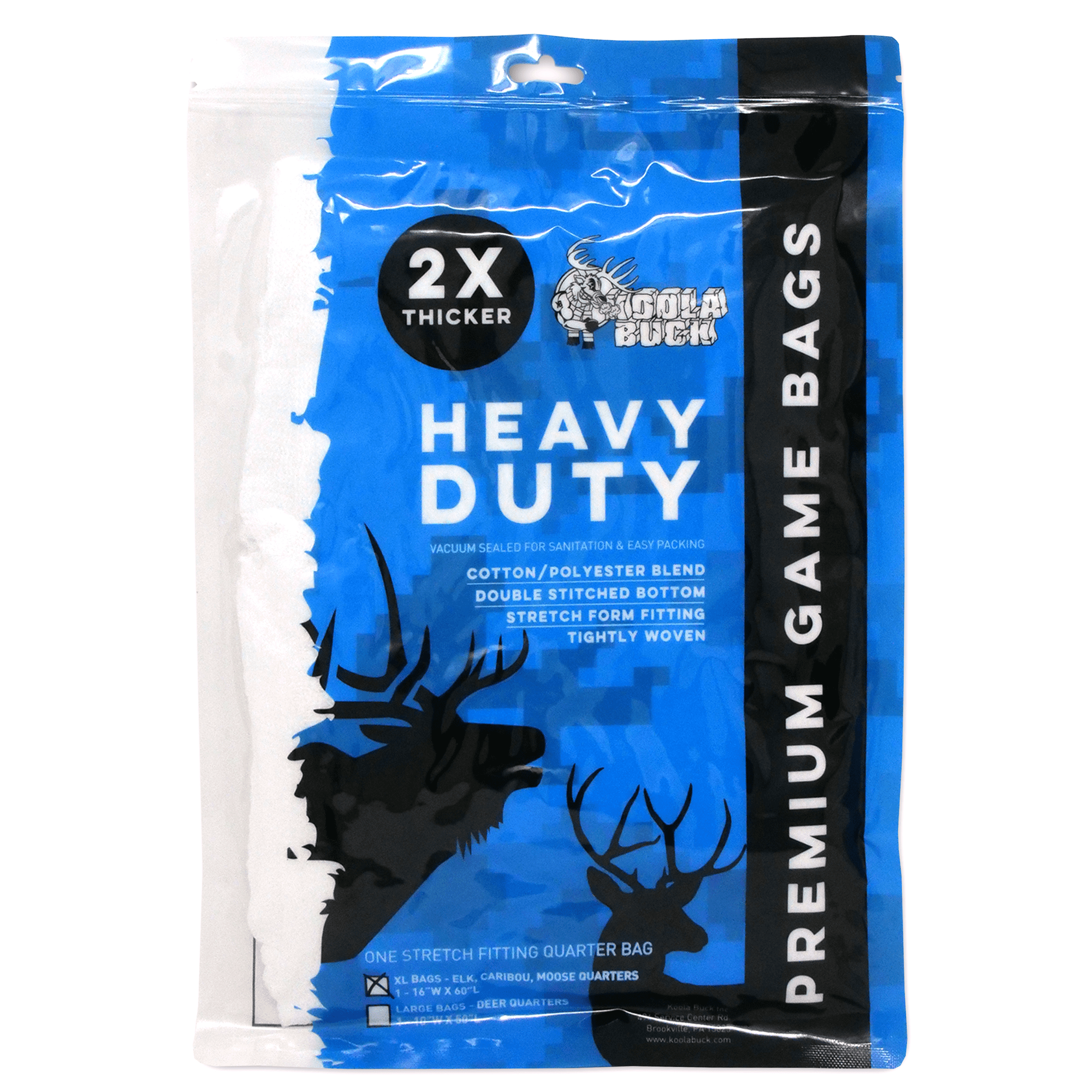 Koola Buck Premium Heavy Duty Game/Meat Bags - XL Single Pack Wild Game ...