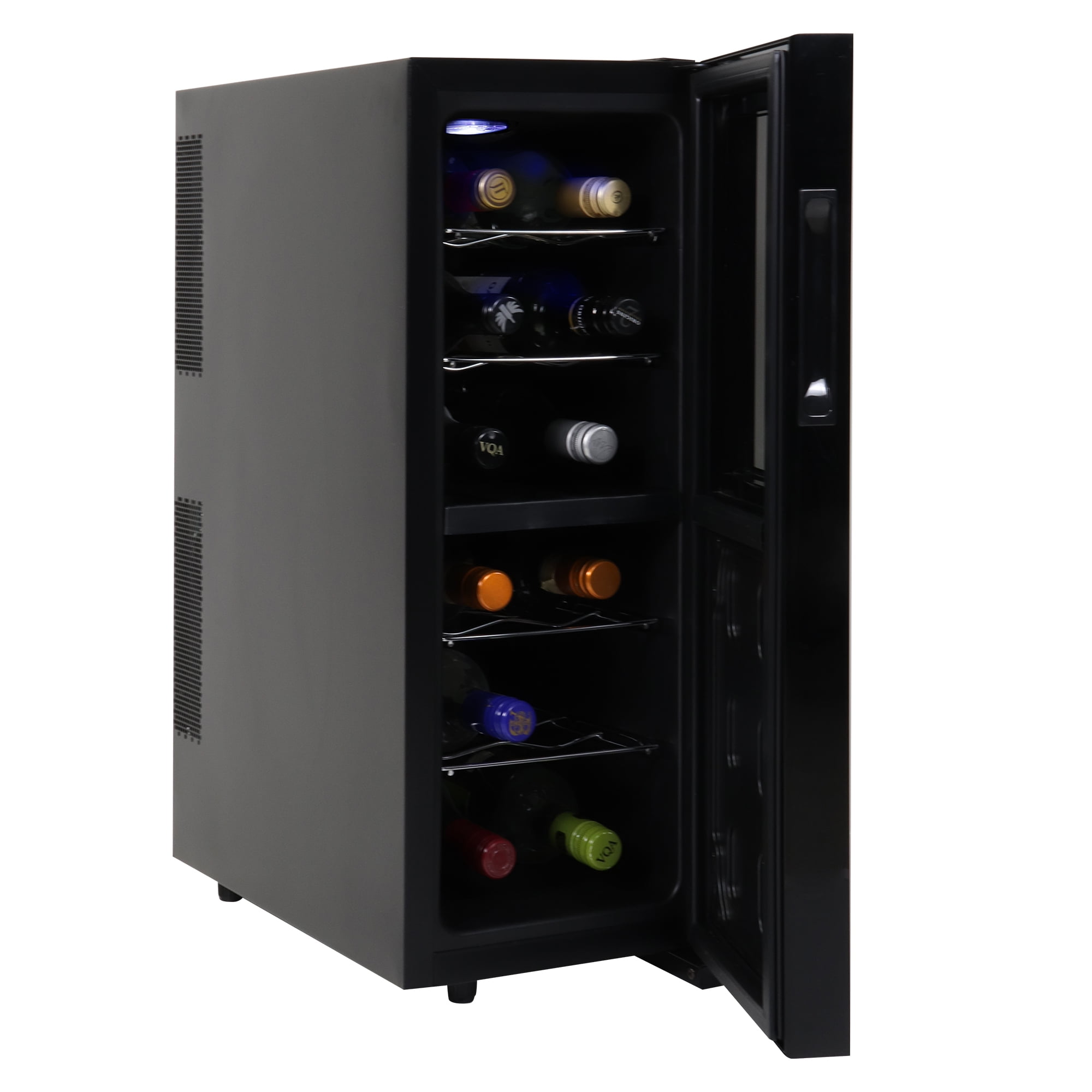 Koolatron 12-Bottle Dual Zone Wine Cooler, Freestanding Wine Fridge ...
