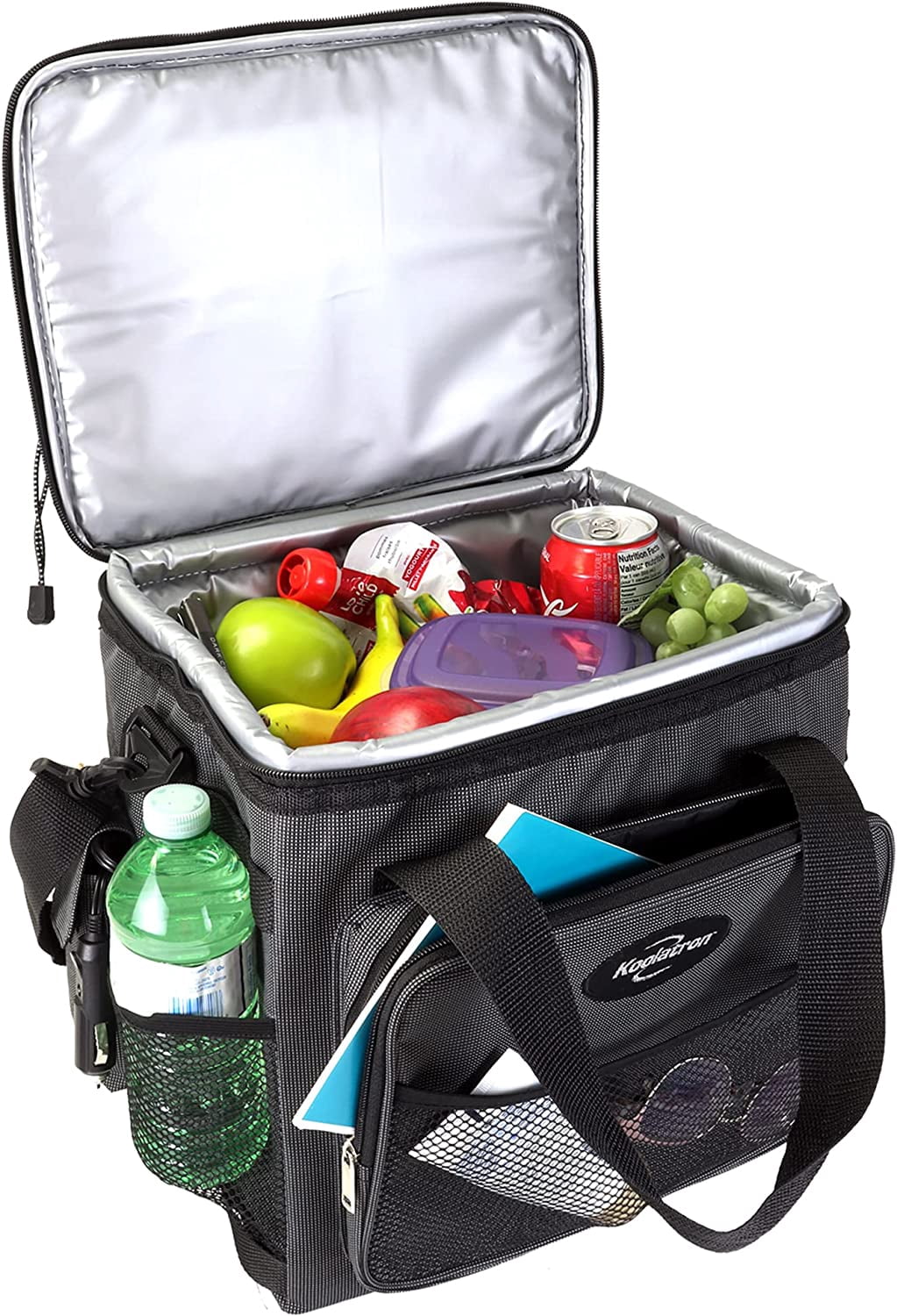Koolatron Electric Portable Cooler Plug in 12V Car Cooler Bag, 14 qt ...