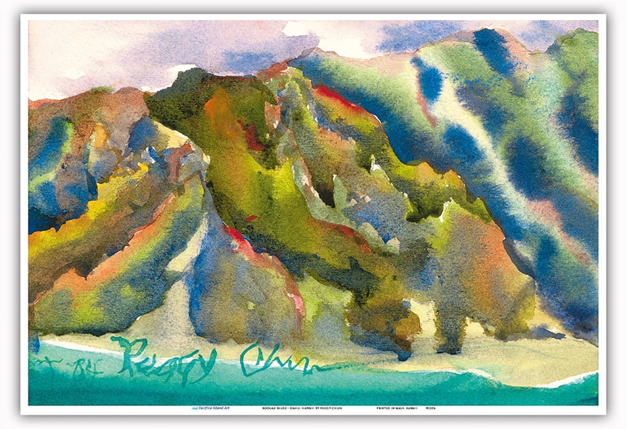 Koolau Blues - Oahu Hawaii - Koolau Mountain Range - From an Original ...