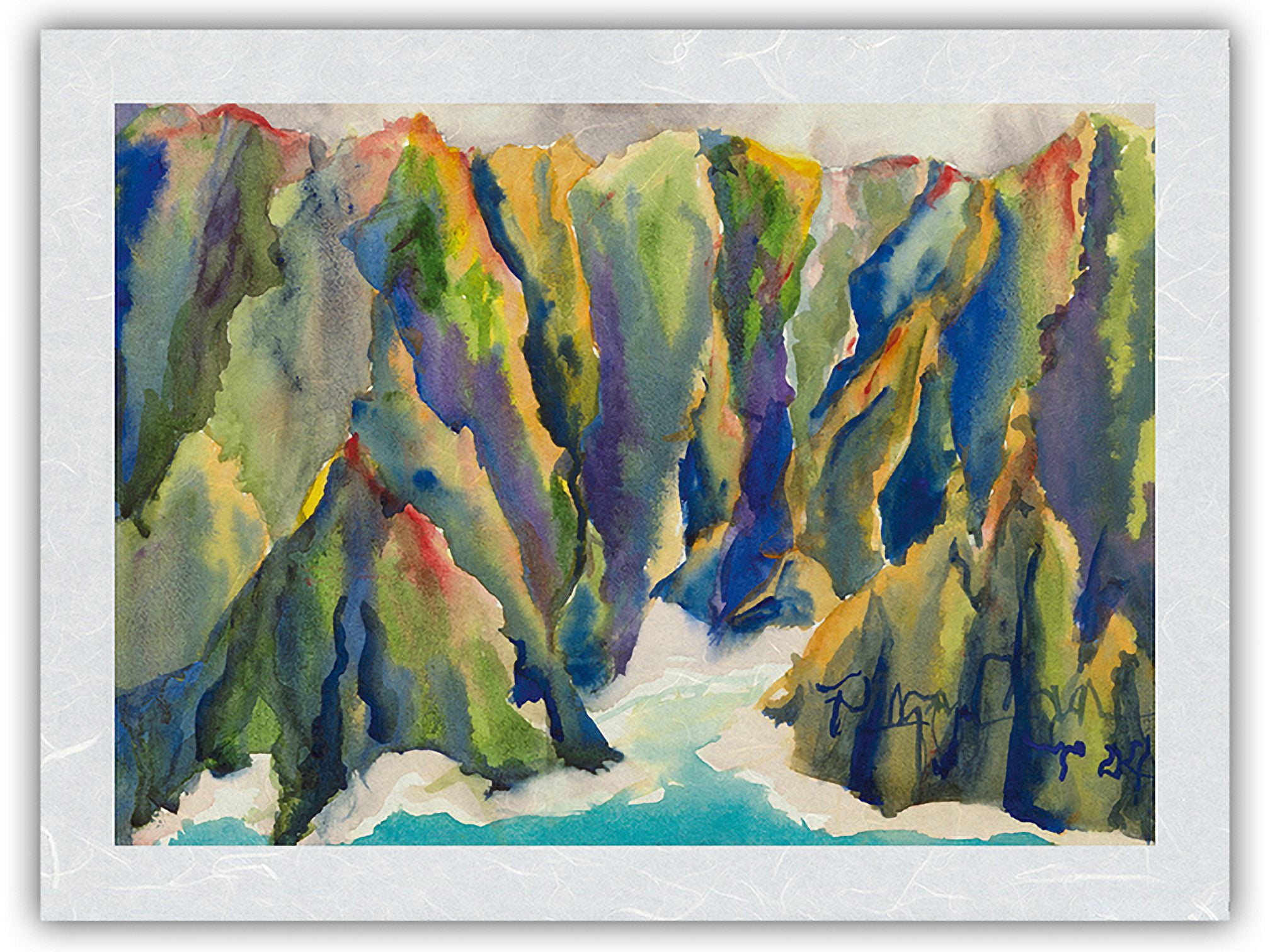 Koolau Cove - Oahu Hawaii - Koolau Mountain Range - From an Original ...