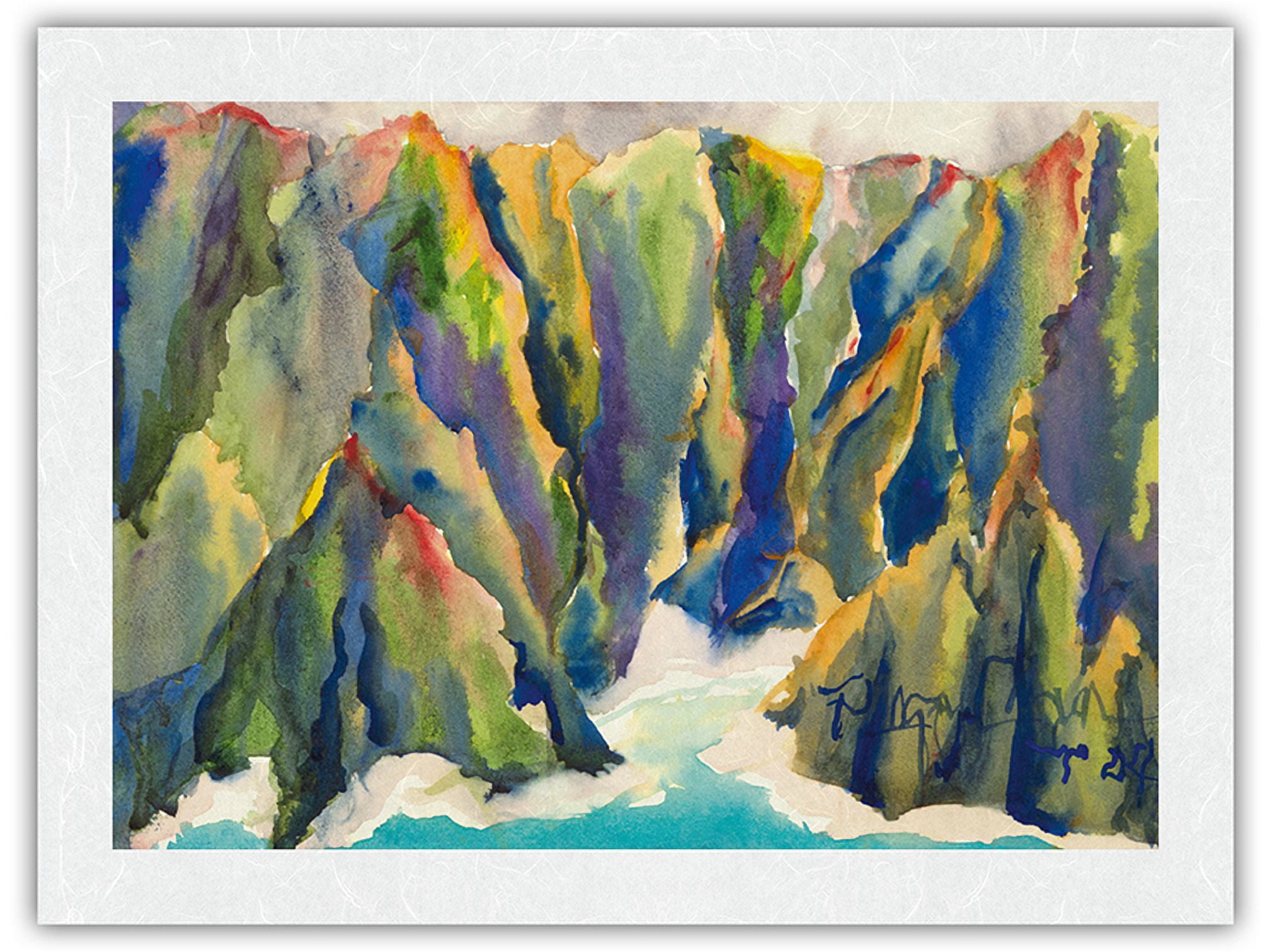 Koolau Cove - Oahu Hawaii - Koolau Mountain Range - From an Original ...