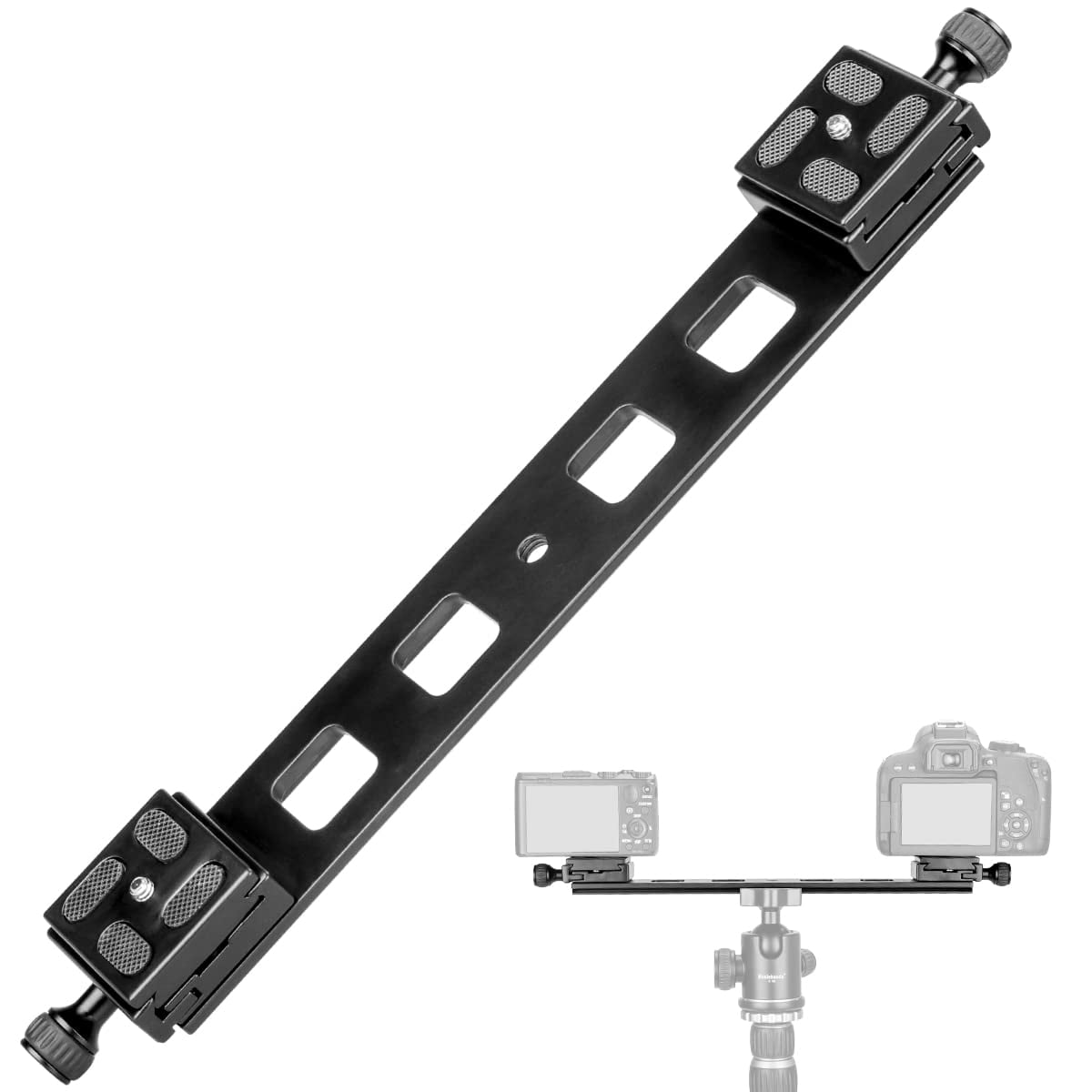 Koolehaoda 300mm Lengthened Quick Release Plate Clamp Rail Nodal Slide ...