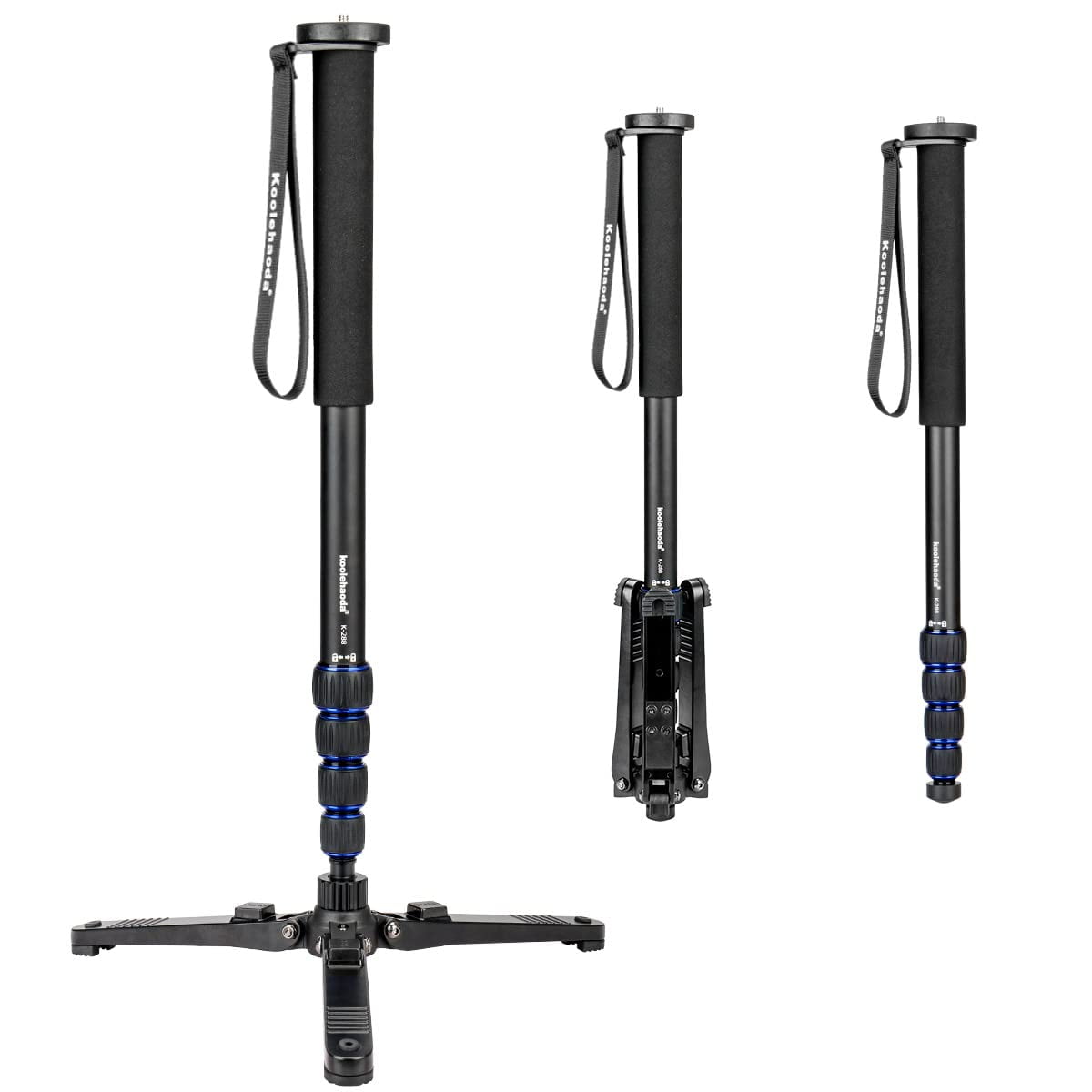Koolehaoda Extendable Camera Monopod Aluminum Alloy with Tripod Support ...