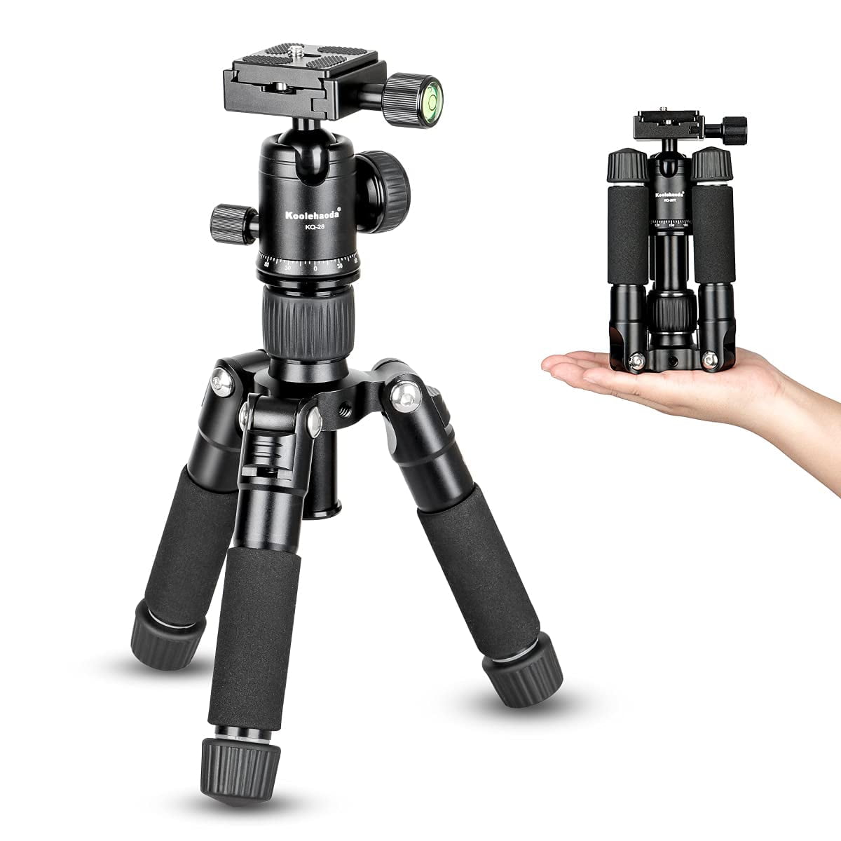 Koolehaoda H50 Portable Mini Tripod Aluminum Alloy Tabletop Tripod ...