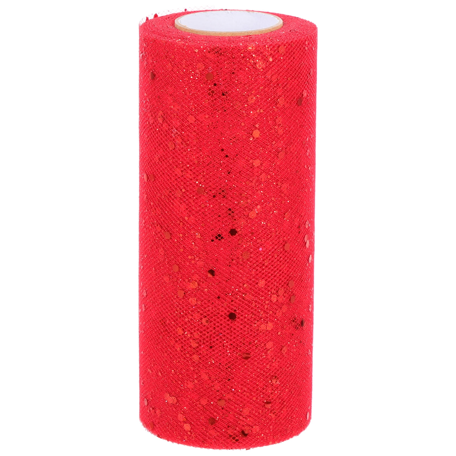 Koolleo 1 Roll of Glitter Tulle Fabric Sequin Tulle Netting Fabric ...