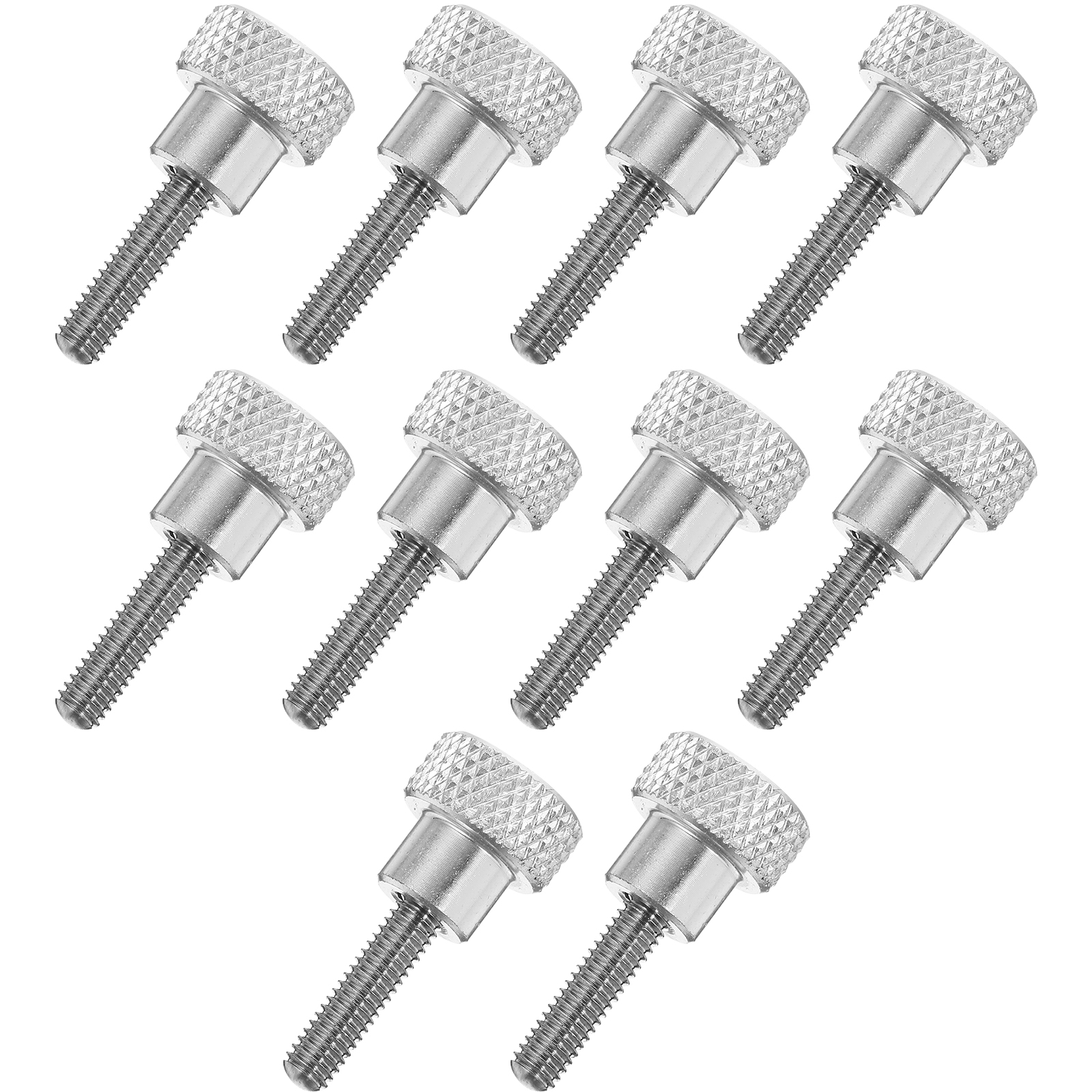 Koolleo 10pcs Knurled Thumb Screws Flat Thumb Screws Flat Tip Screw ...