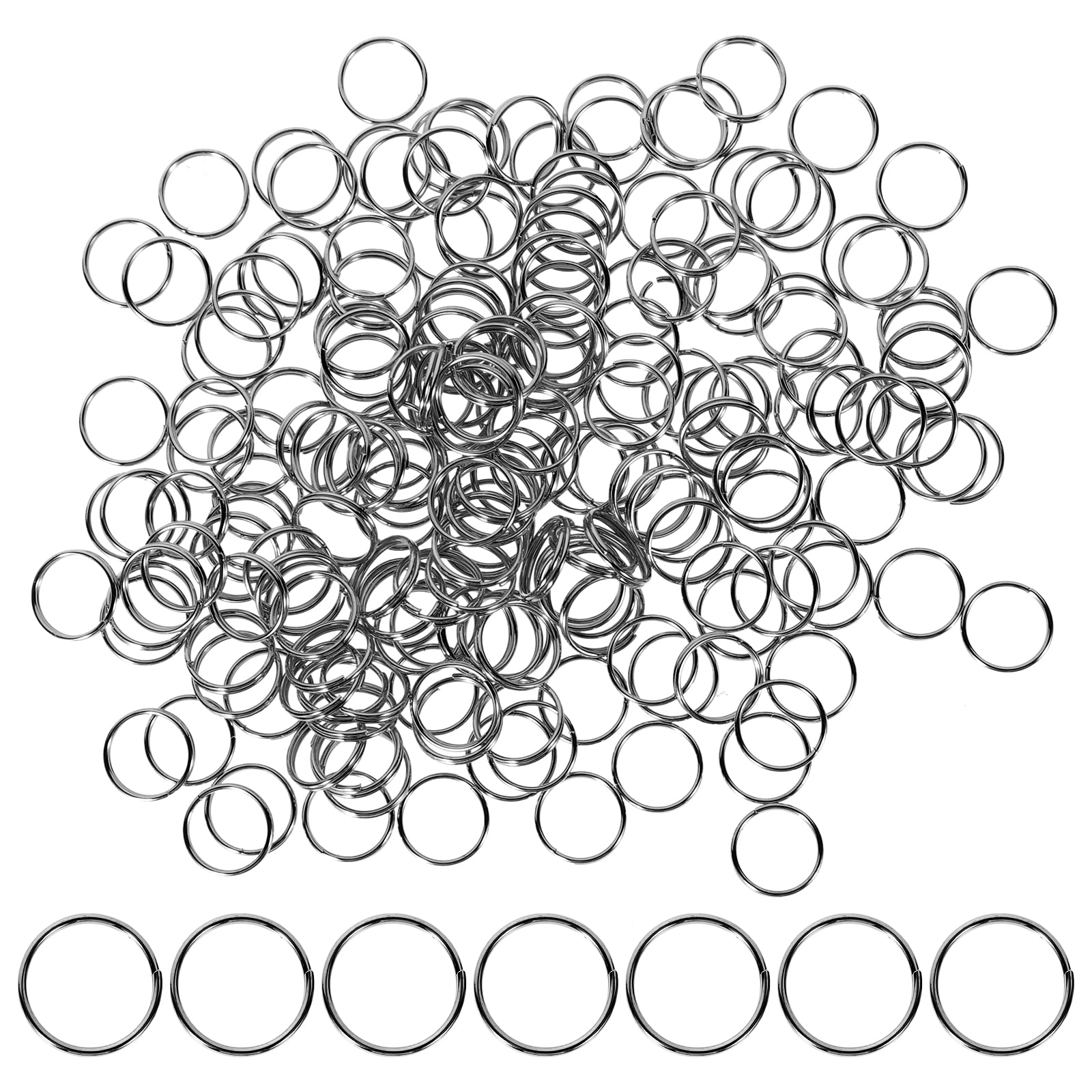 Koolleo 200Pcs Metal Split Rings Small Round Key Rings Metal Keychain ...
