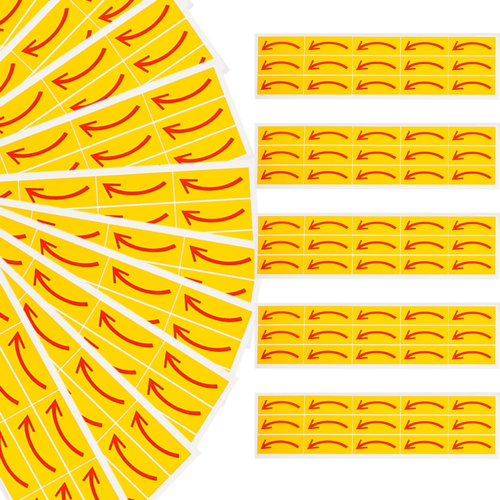 20Pcs Yellow Arrow Sticker for Home Directional Decals with Strong ...