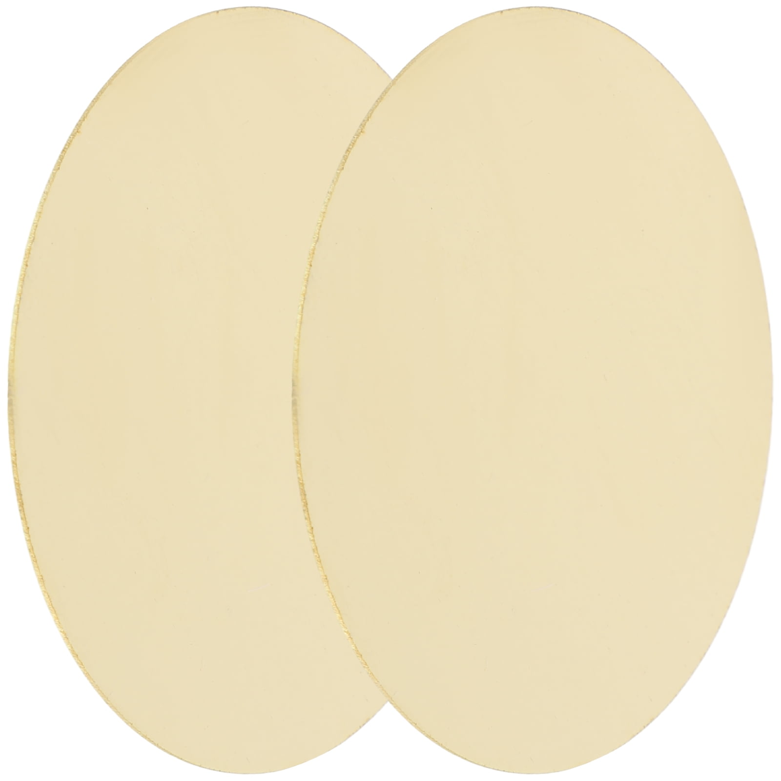 Koolleo 2pcs Round Brass Plates DIY Jewelry Brass Plate Brass Sheet ...