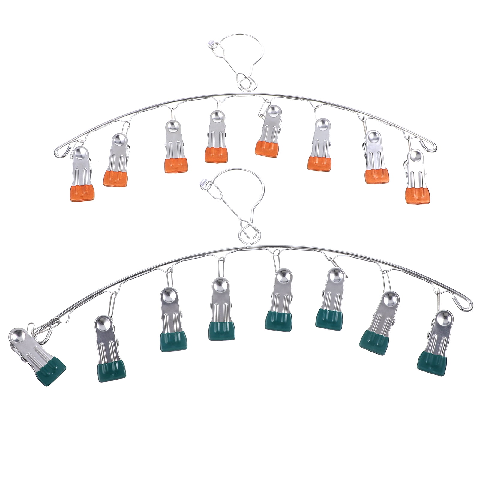 Koolleo 2pcs Sock Clip Hanger Stainless Steel Clip Drip Hangers Clothes ...