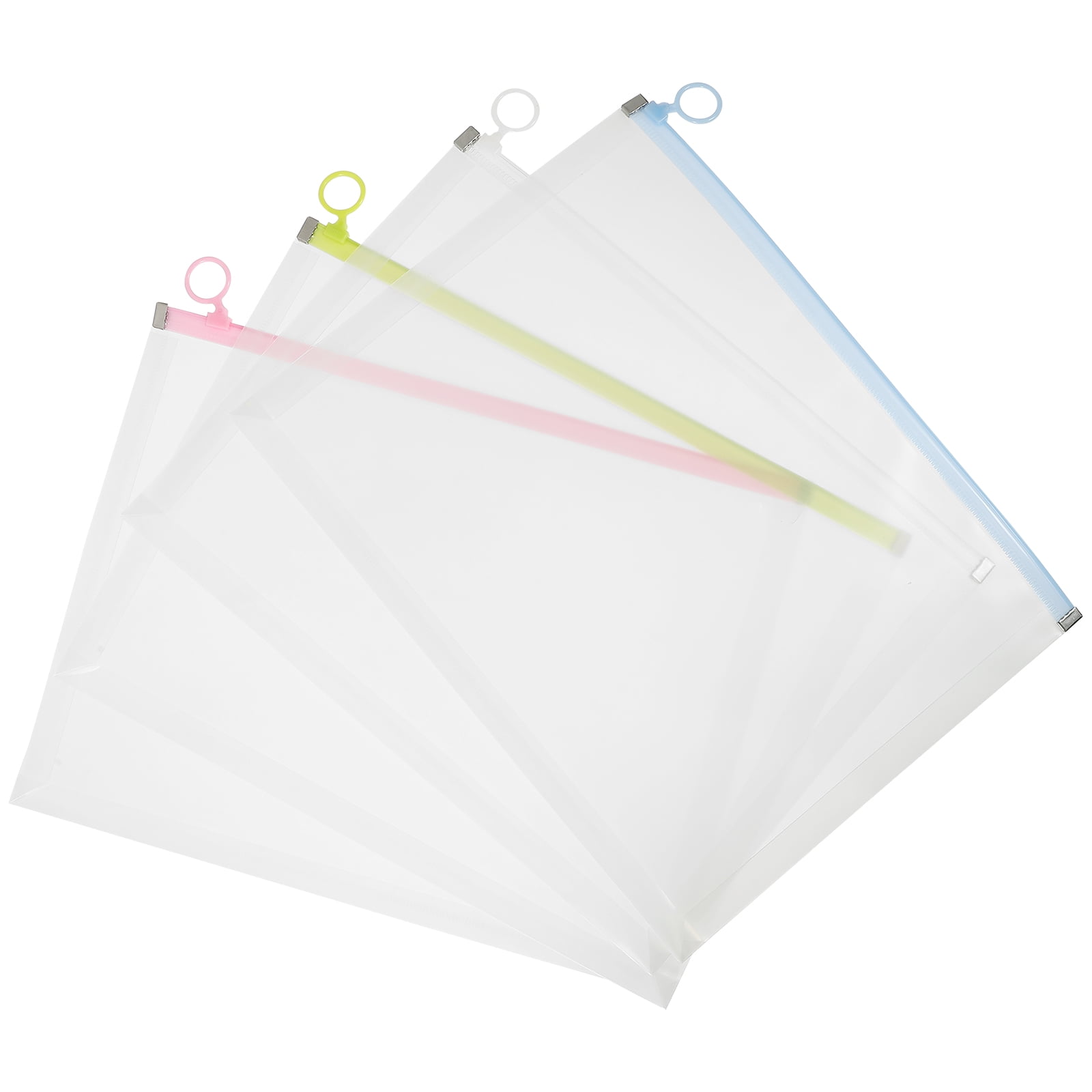 Koolleo 4pcs Plastic File Envelopes File Document Folders Thick File ...