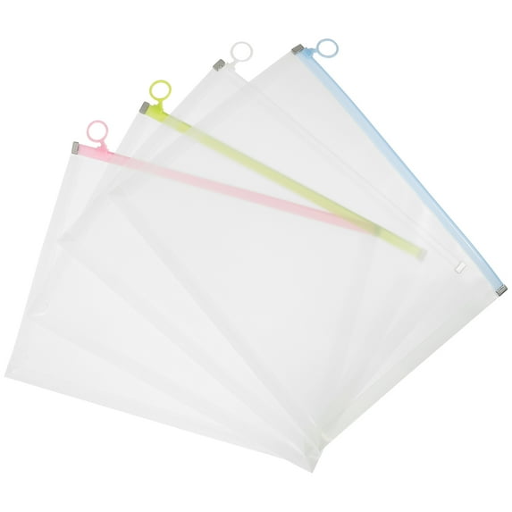 Koolleo 4pcs Plastic File Envelopes File Document Folders Thick File ...