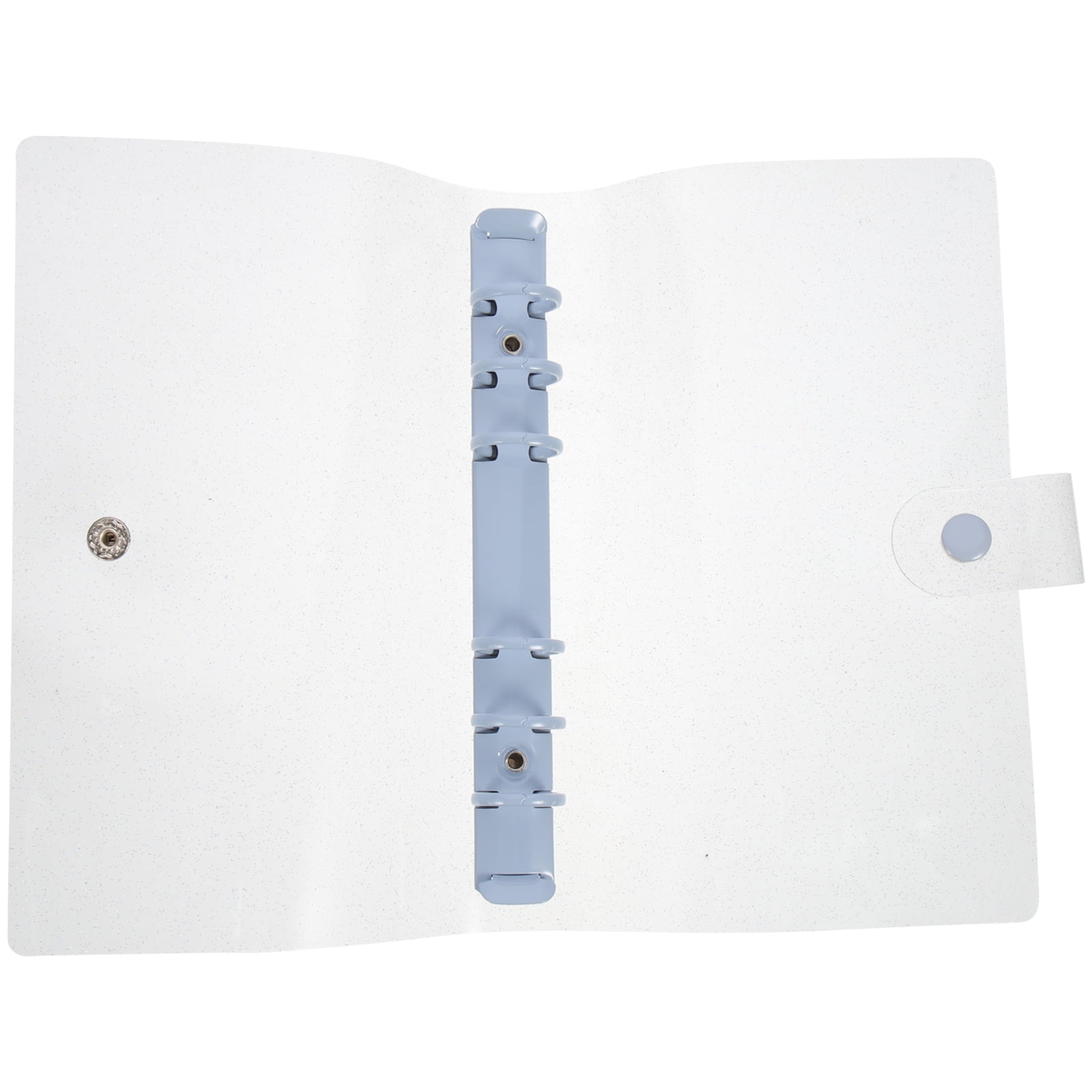 Koolleo Binder Cover Snap Button Lock Binder Transparent Notebook Cover ...