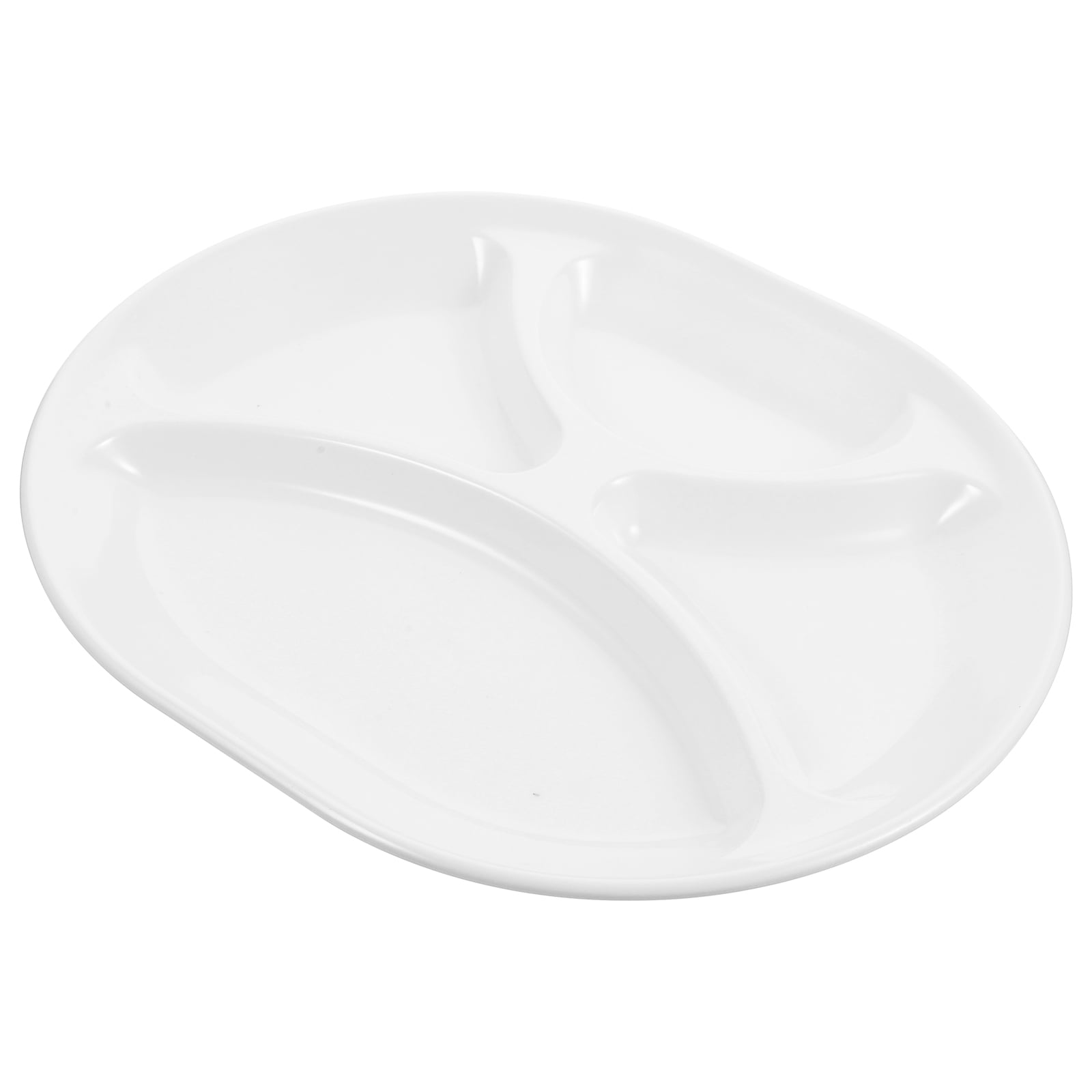 Koolleo Melamine 4-divided Plates Dinner Plate Household Food Dish ...