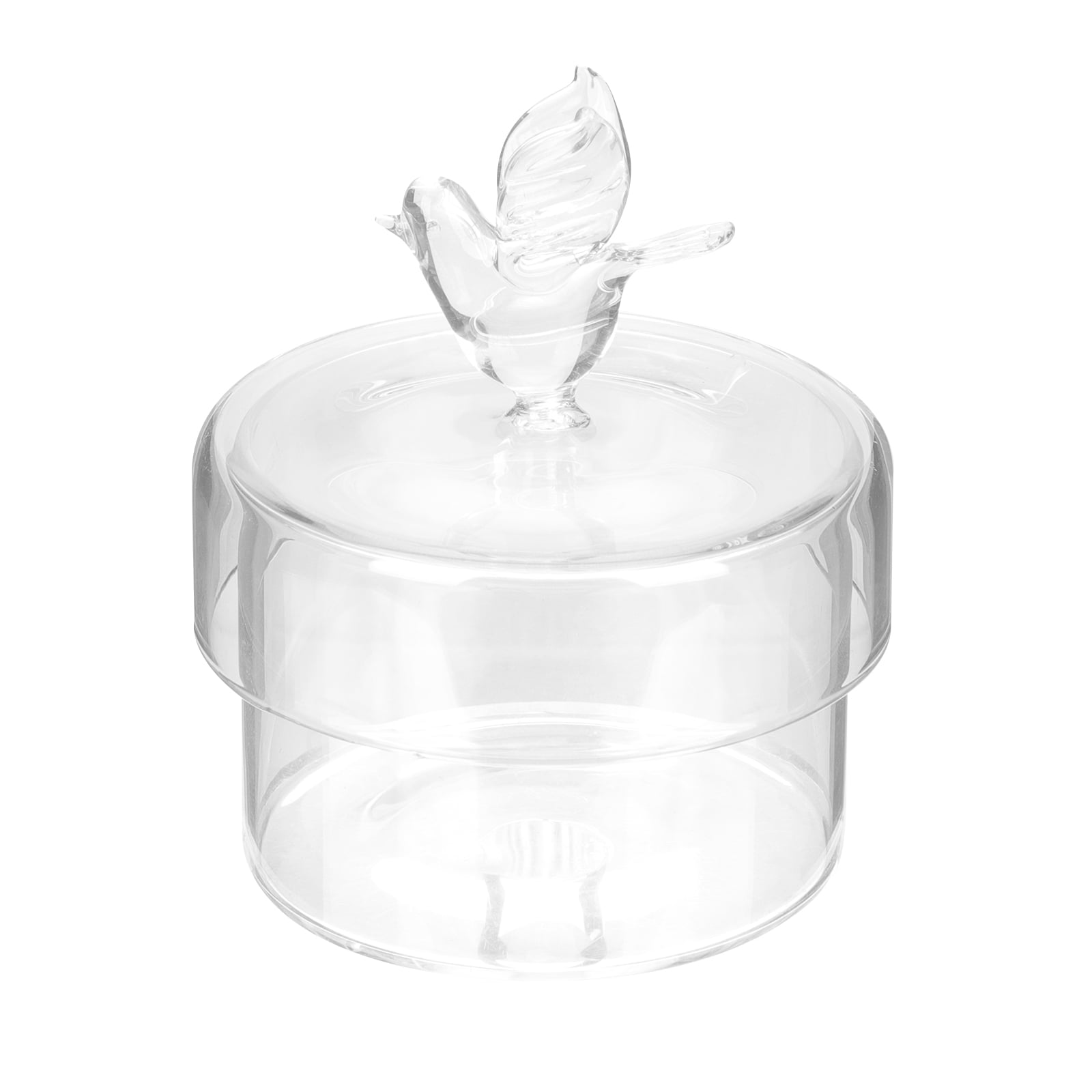 Koolleo Mini Cake Plate with Lid Glass Cake Stand Candy Holder Dessert ...