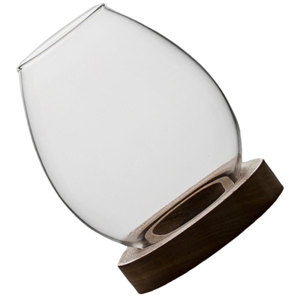 Koolleo Windproof Candle Holder Glass Candlestick Classic Clear Candle ...