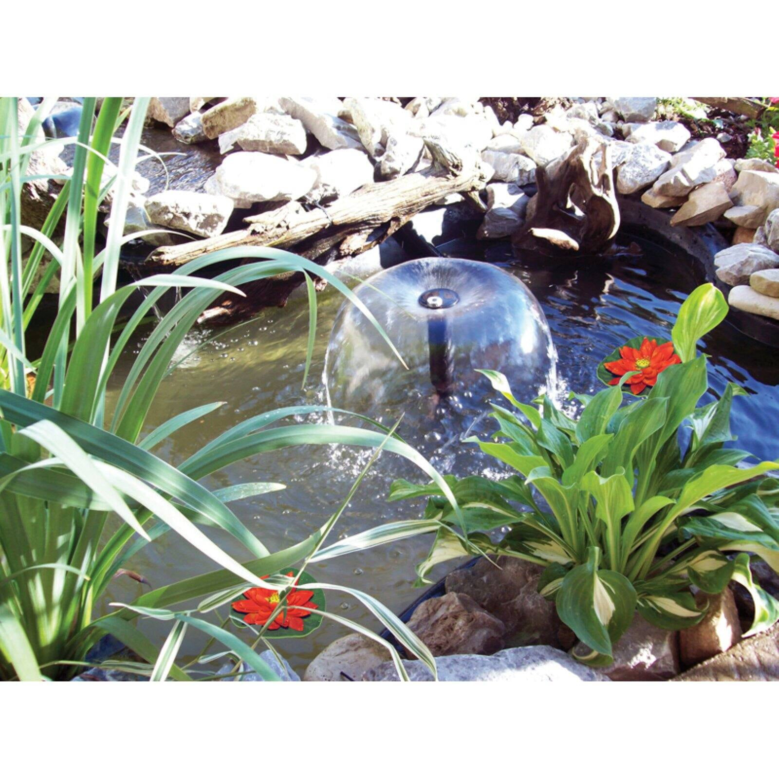 KoolScapes 84 Gallon Outdoor Starter Pond Kit with 200 GPH Water ...