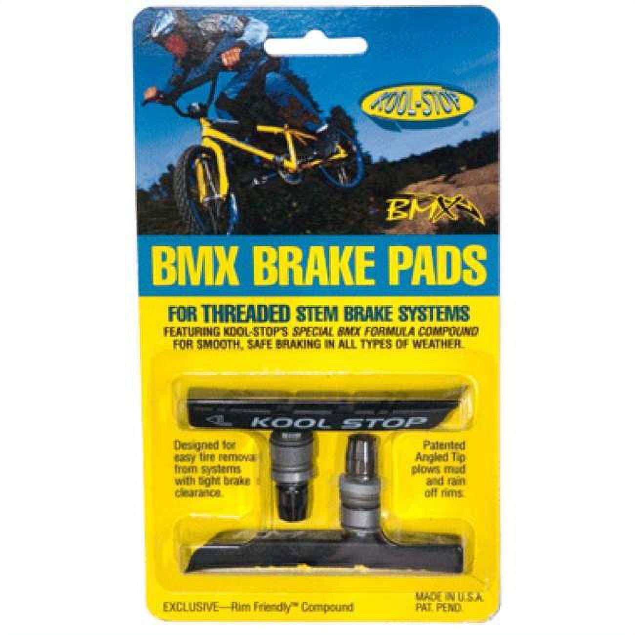 Koolstop BMX Brake Pads Kool-Stop 78.5mm 1 Pair Black - Walmart.com