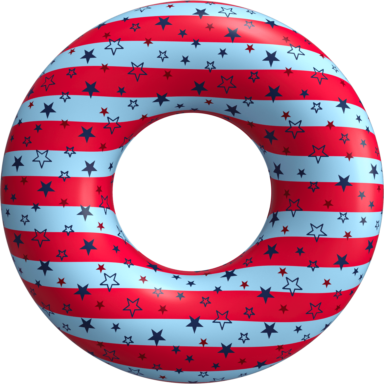 Koolwaves Patriotic American Flag Ring Float, Ages 8 & up, Unisex ...