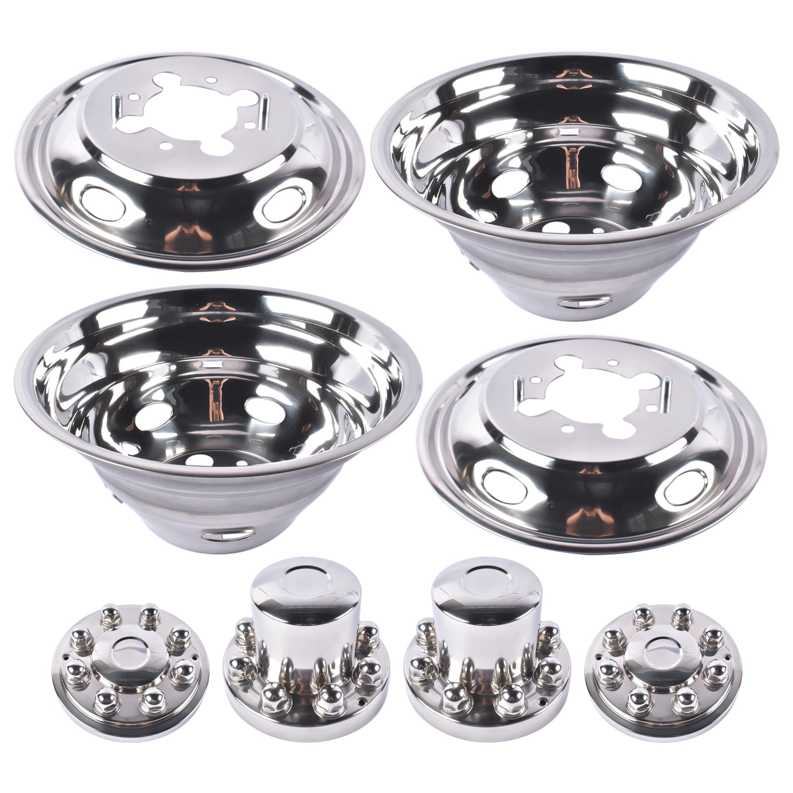 Koomaha 17" Dually Wheel Simulators Dual Rim Covers Hubcaps for 2003 ...