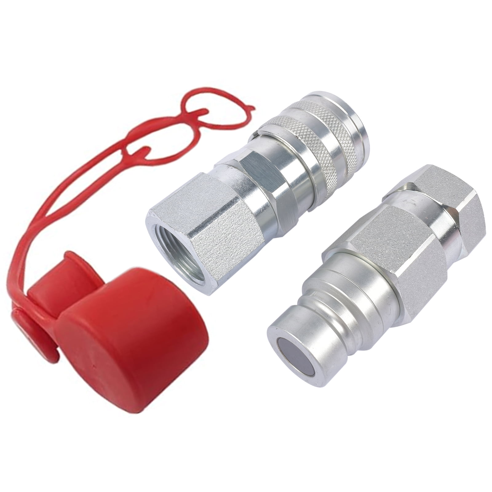 Koomaha 3/4" NPT Flat Face Hydraulic Quick Connect Couplers Couplings ...