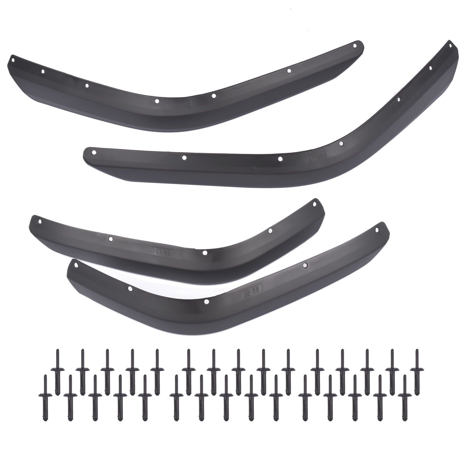 Koomaha 4Pcs Front & Rear Fender Flares Extensions Set for Jeep ...