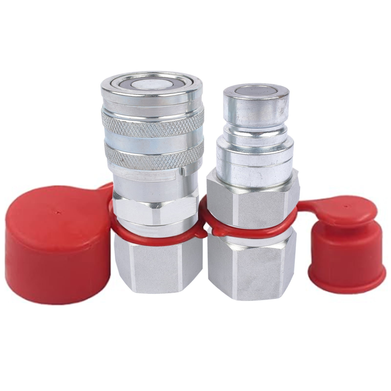 Koomaha Flat Face Hydraulic Quick Connect Coupler Coupling 1/2" SAE for ...