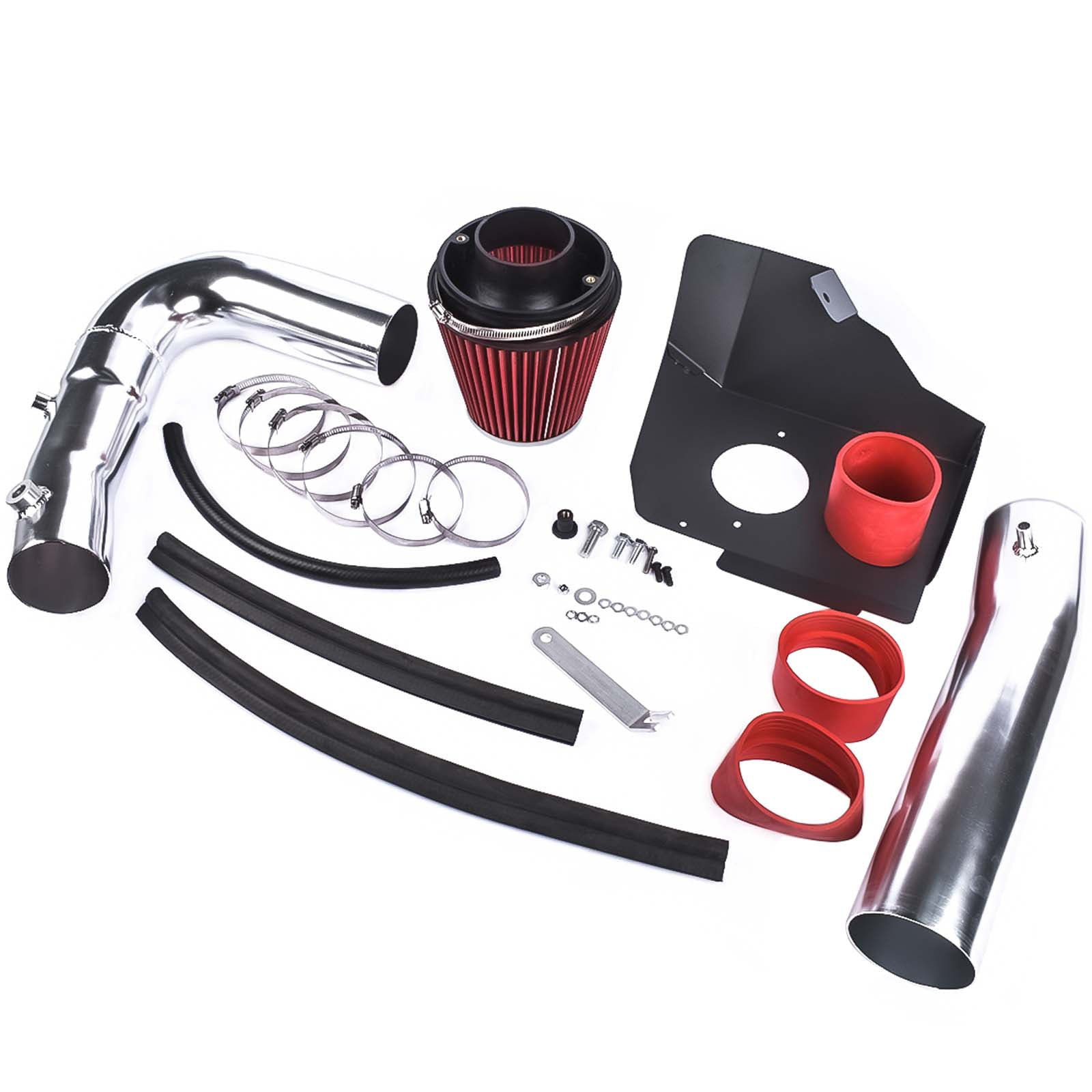 Koomaha Heat Shield Air Intake +Red Filter for Dodge Charger Challenger ...