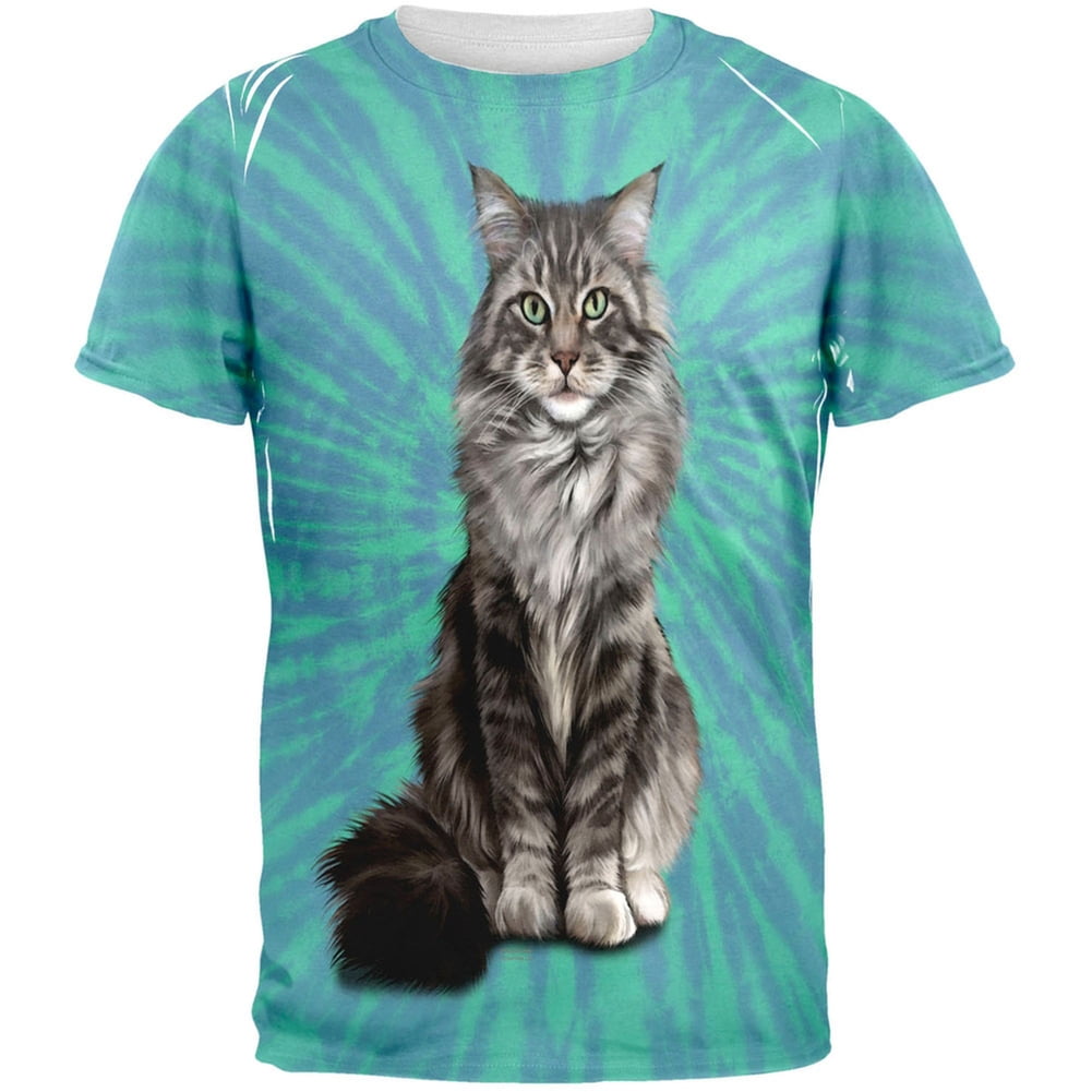 Koon Kat Tie Dye All Over Adult T-Shirt - Large - Walmart.com