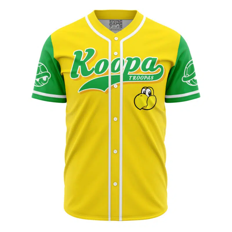 Koopa Troopas Mario Bros Baseball Jersey - Walmart.com