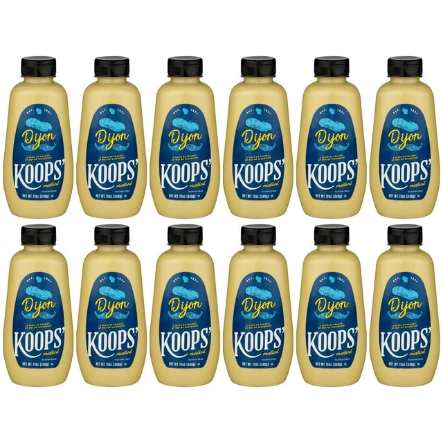 Koops' Dijon Mustard – French Mustard Gluten-Free Kosher Non-GMO Made ...