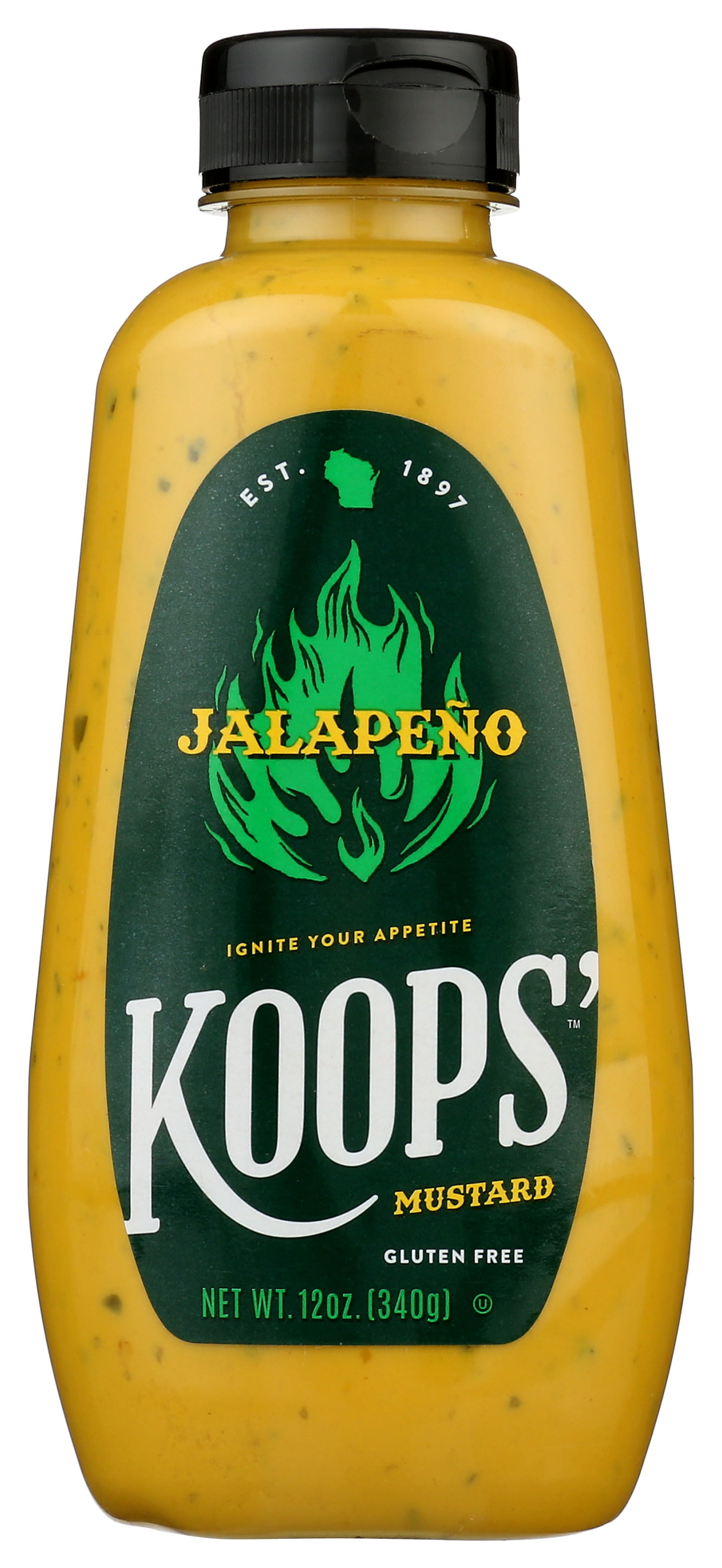 KOOPS' Mustard, Jalapeno, 12 oz - Walmart.com