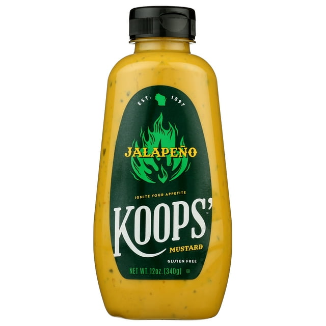 KOOPS' Mustard, Jalapeno, 12 oz - Walmart.com