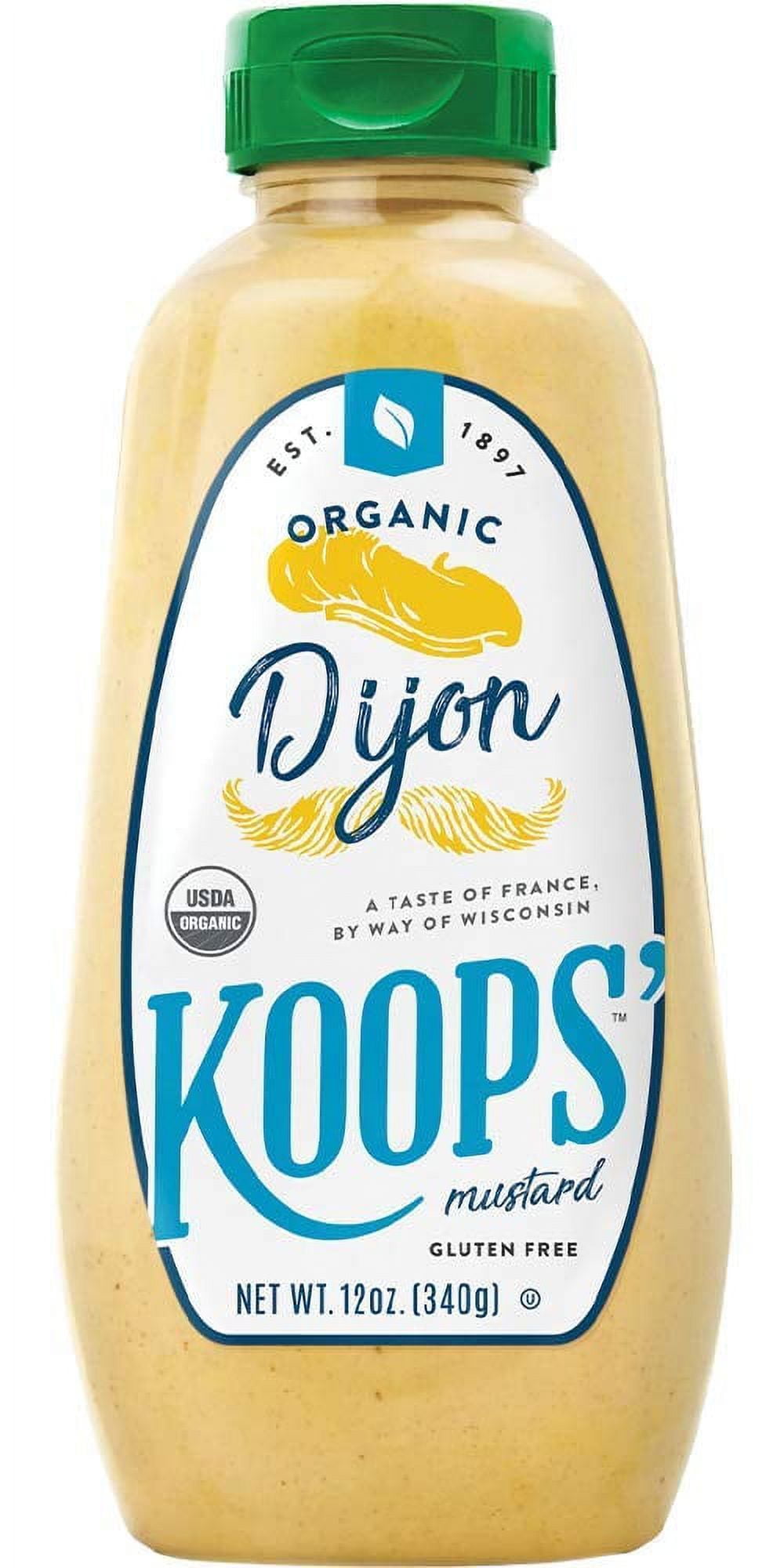 Koops Mustard Organic Dijon - 12 oz Pack of 2 - Walmart.com