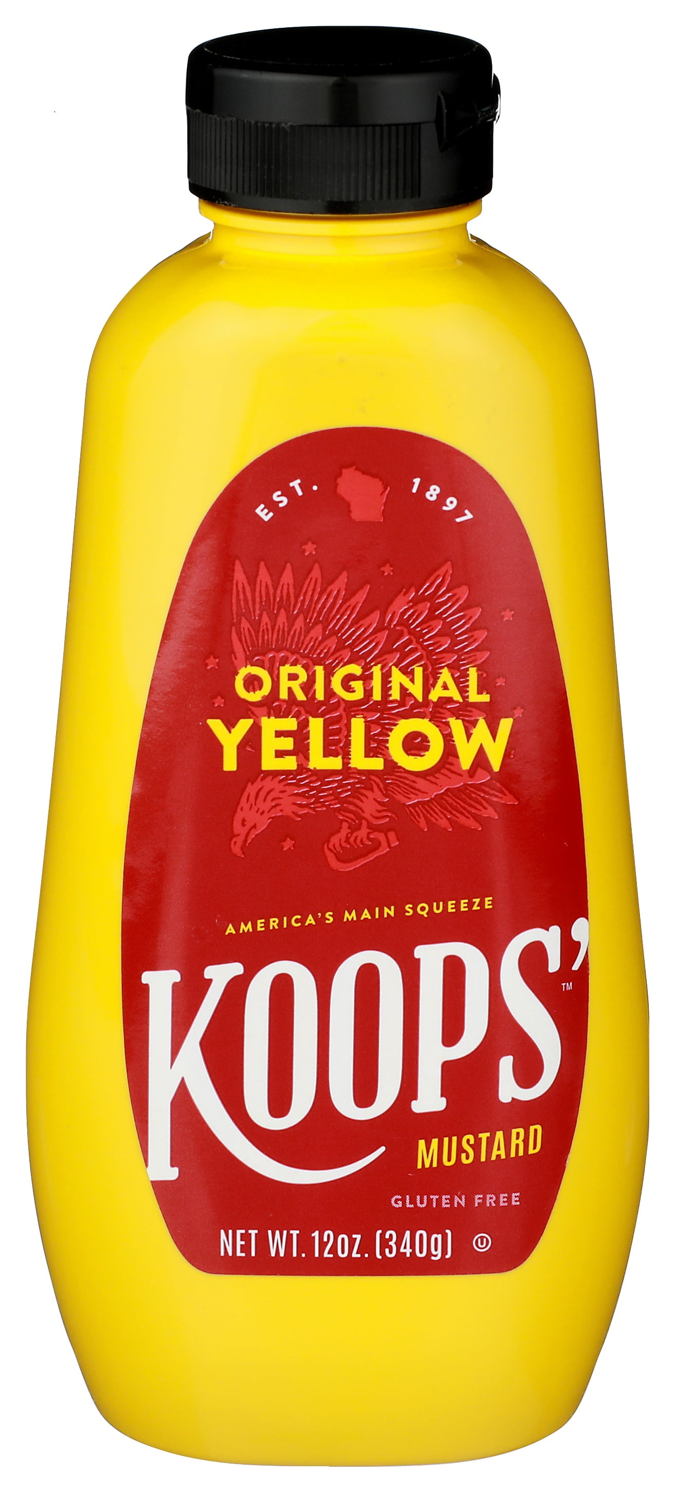 KOOPS' Mustard, Original Yellow Mustard, 12 oz - Walmart.com