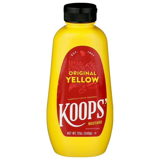 KOOPS' Mustard, Original Yellow Mustard, 12 oz - Walmart.com