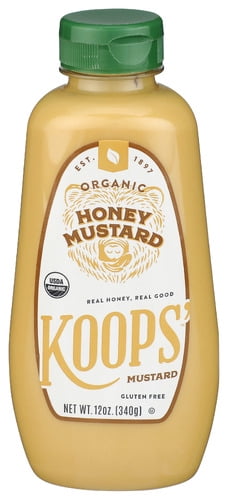 Koops Organic Honey Mustard 12 oz (Pack of 12) - Walmart.com