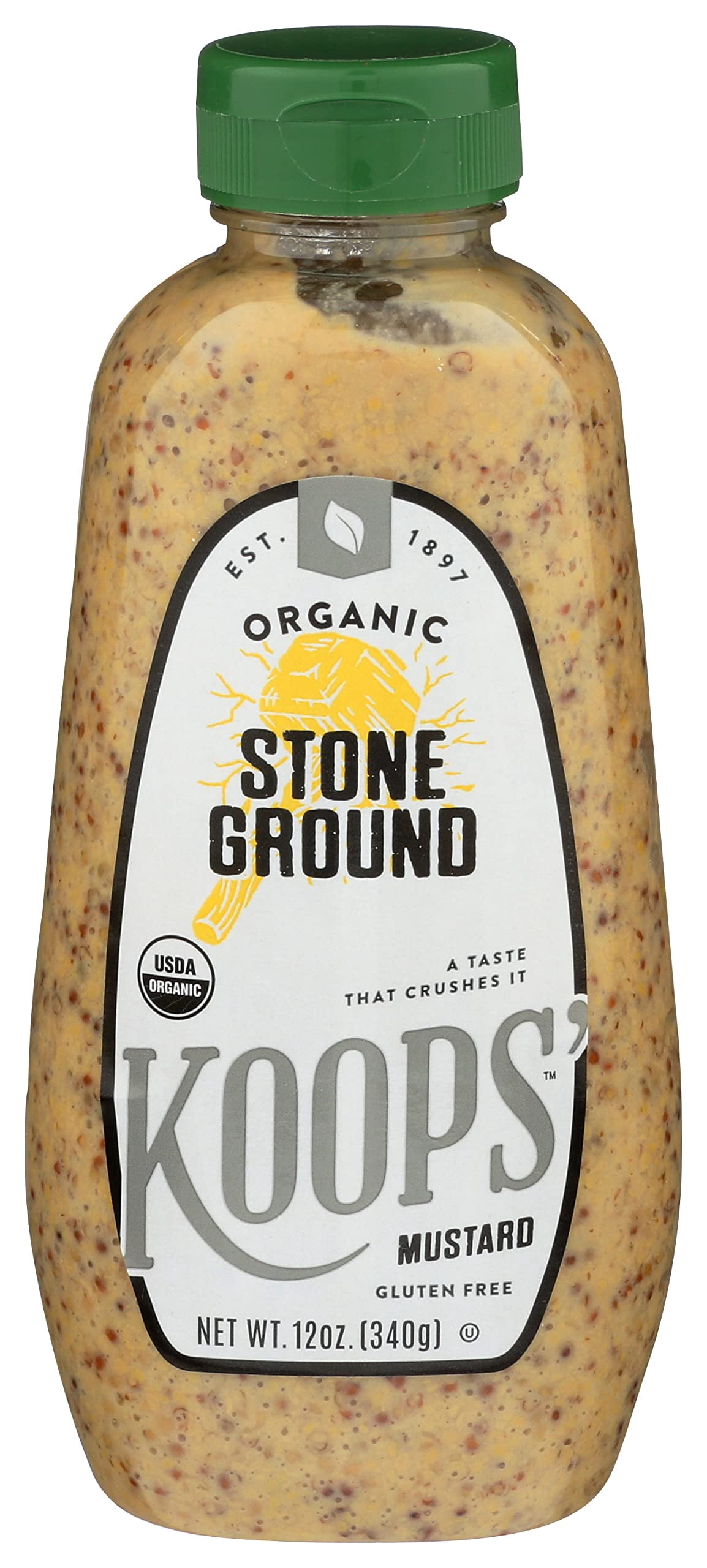 Koops' Organic Stone Ground KEF28 Mustard - Old-Fashioned Mustard ...