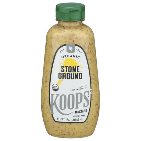 Koops' Organic Stone Ground Mustard 12 oz (Pack Of 1) - Walmart.com