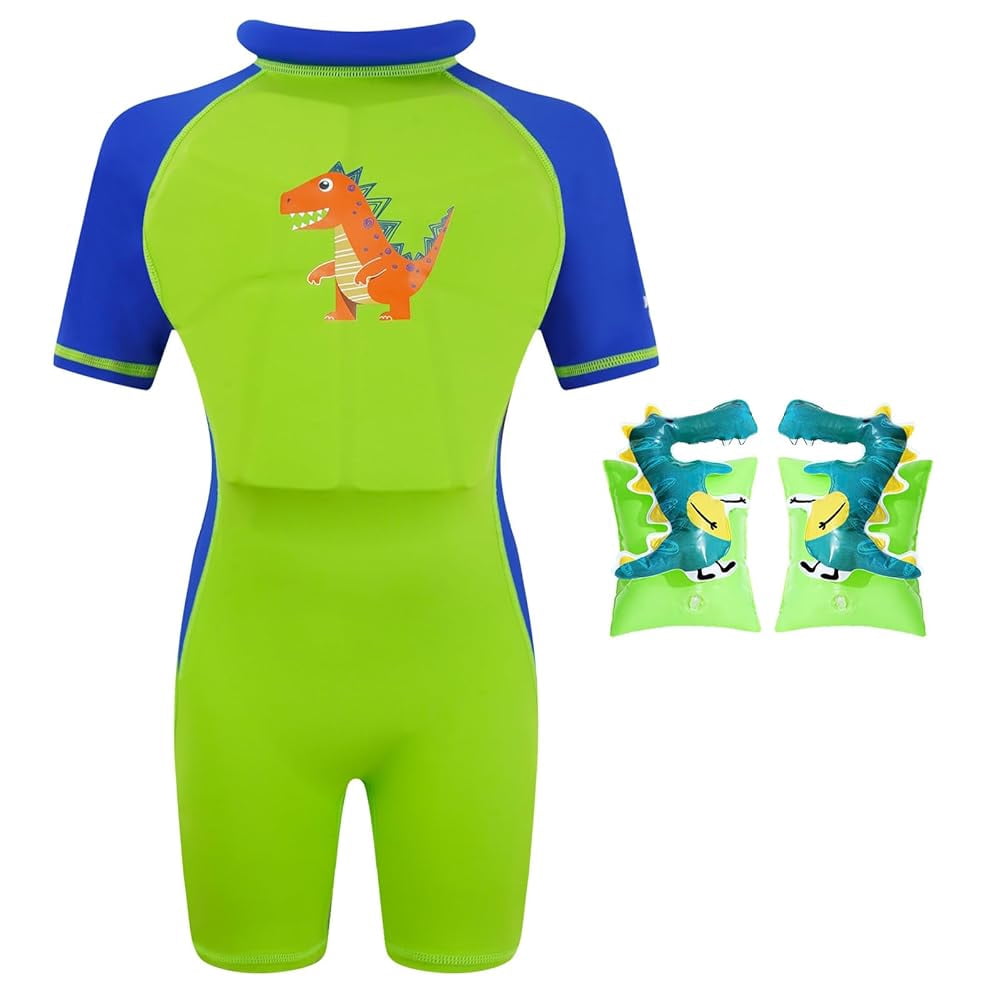 Koorium Toddler Floaties, One Piece Swimsuit with Bulit-in Floatation ...